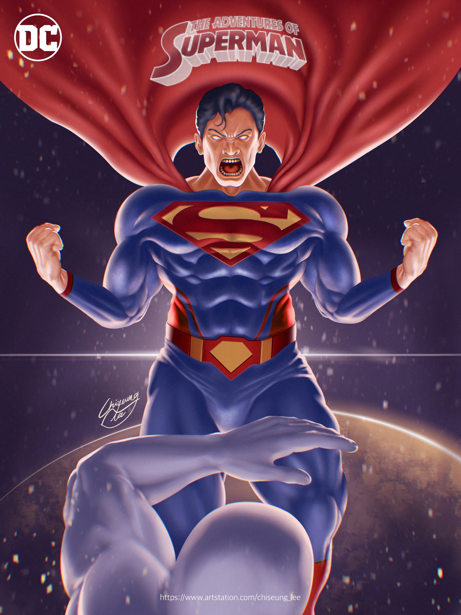 ArtStation - #1 Super man : who is angulfed in anger