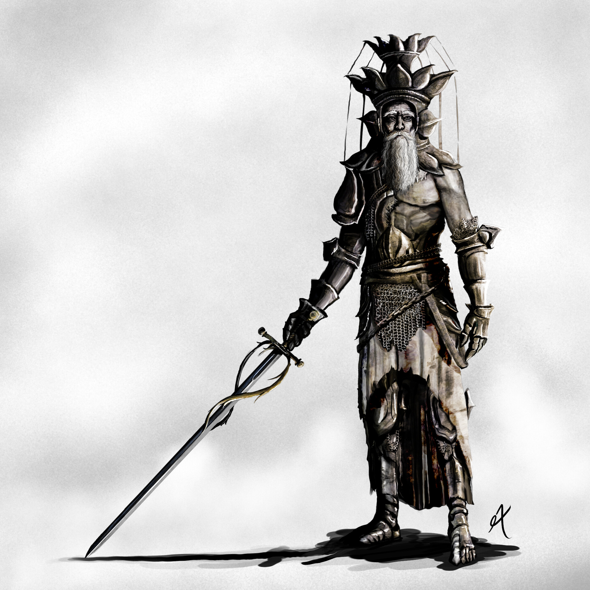 ArtStation - Leaf King Knight Concept