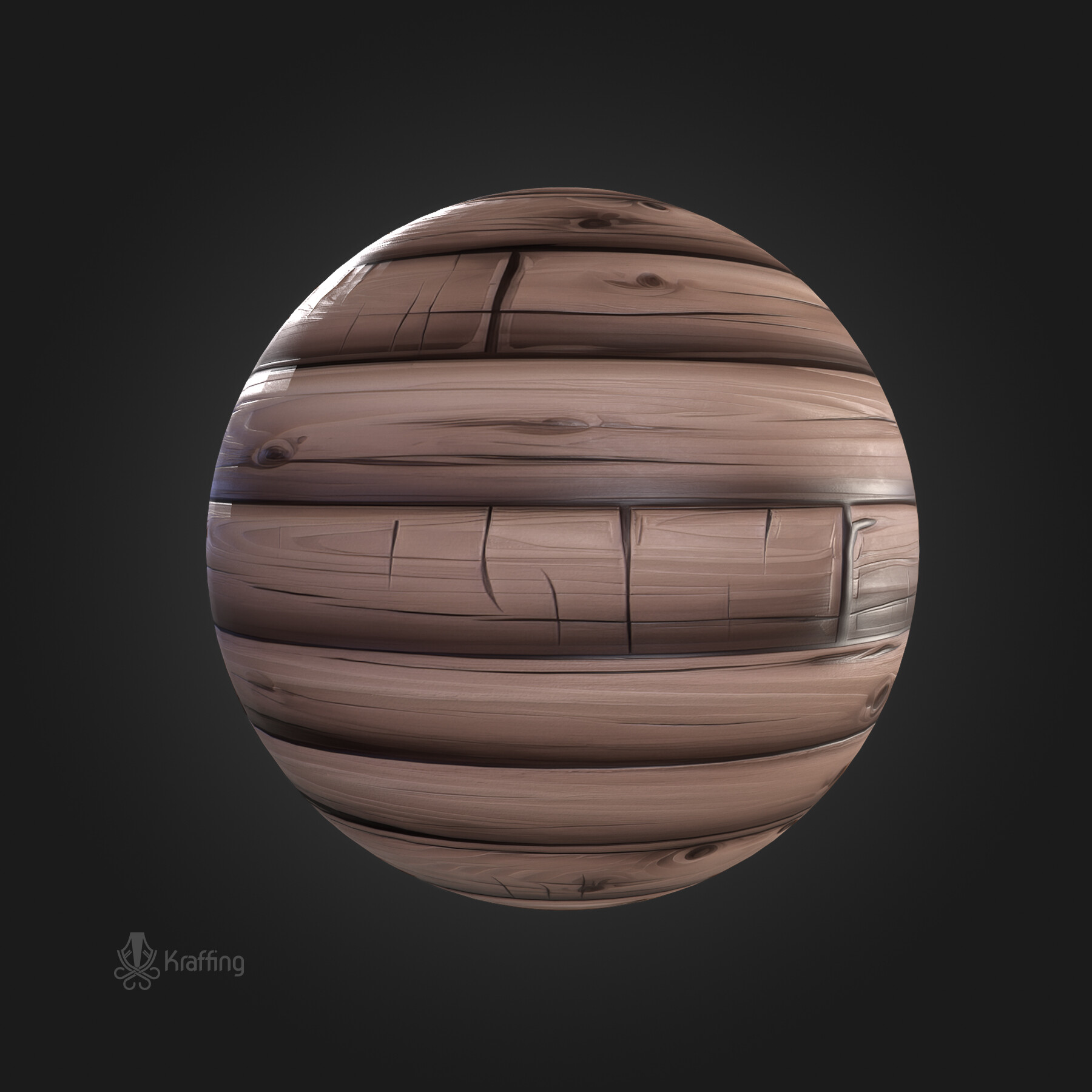 ArtStation - Stylized Texture PBR Wood