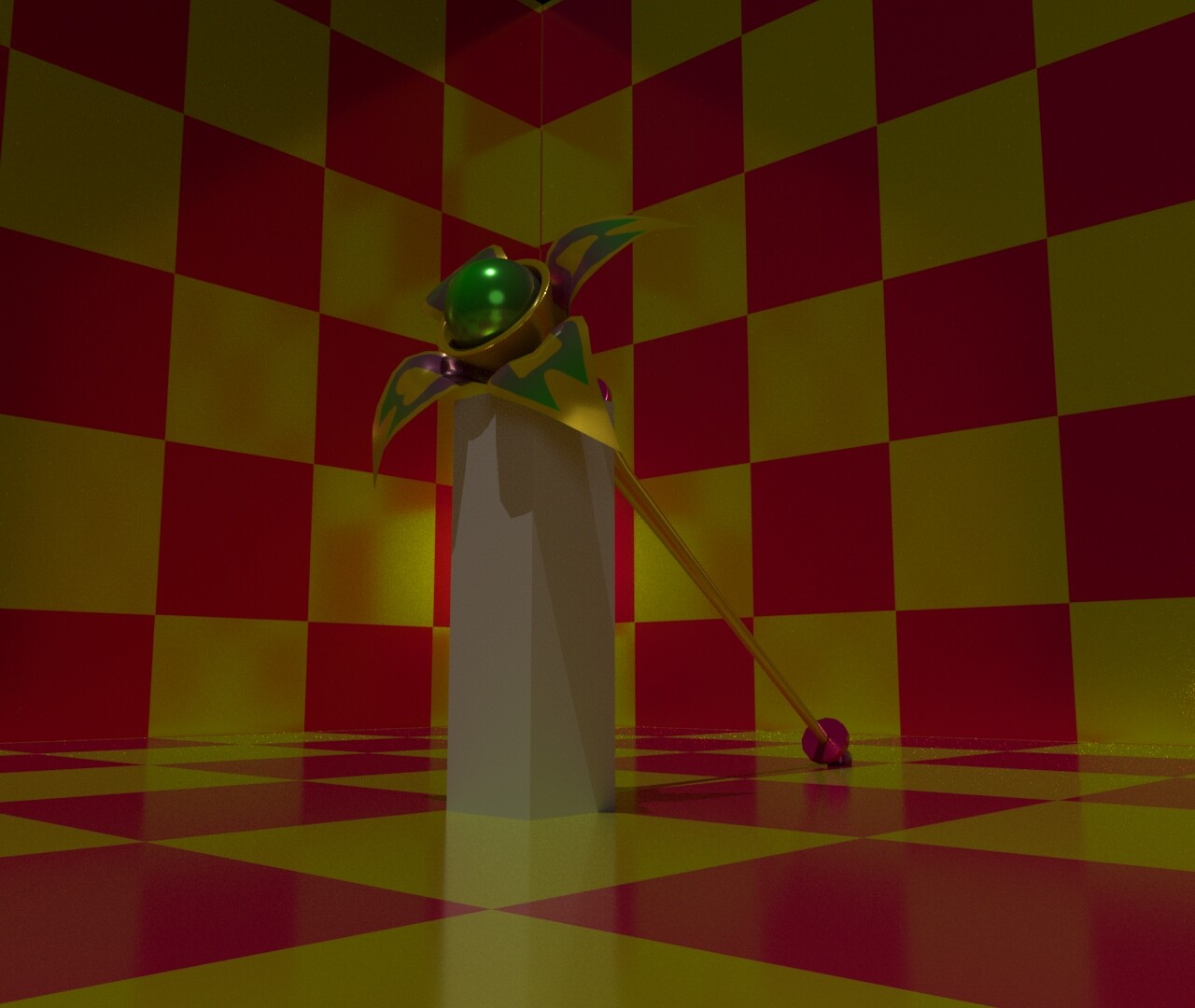 ArtStation - 3D Weapon Model 1 (Staff)