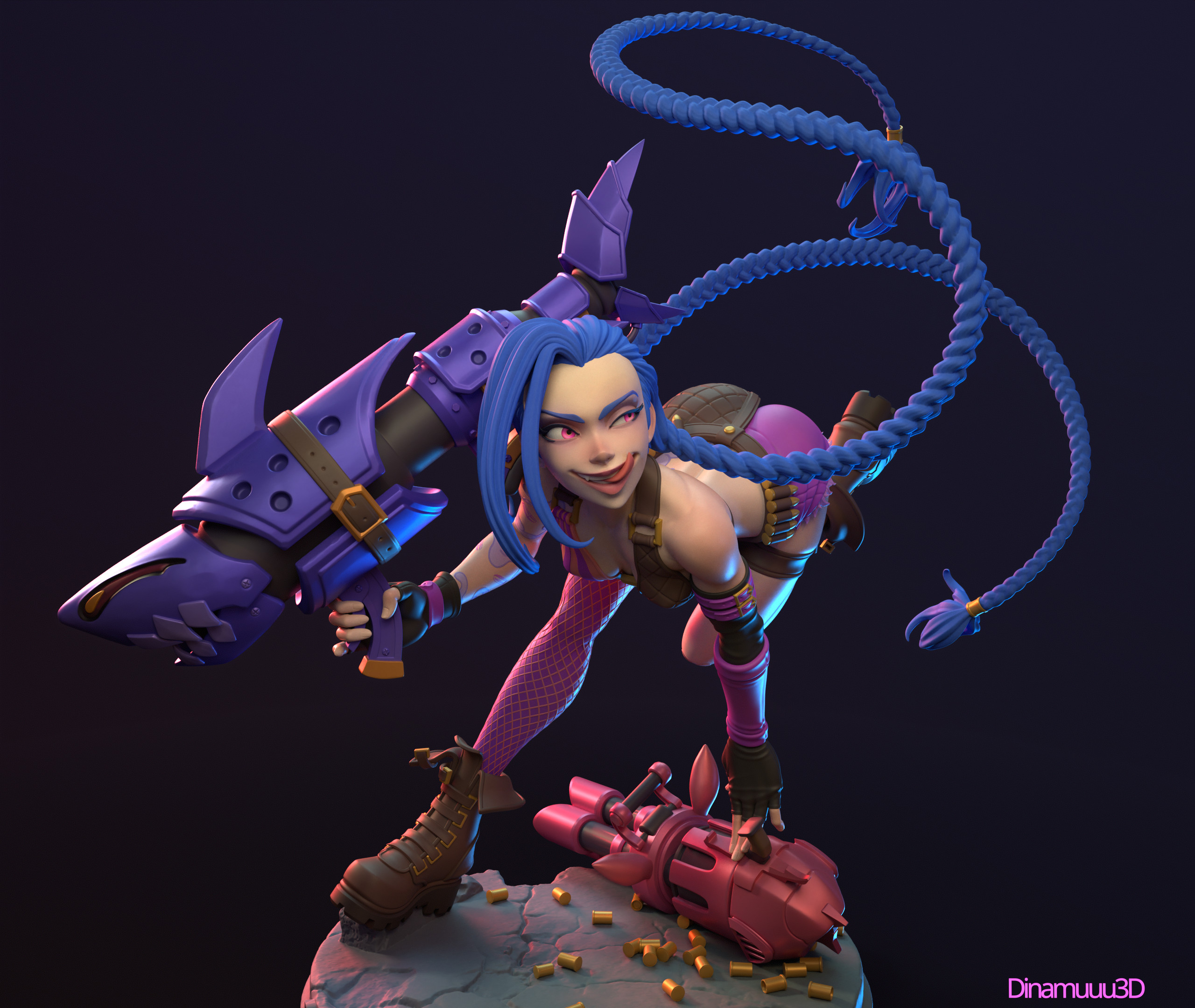Dinamuuu 3D - Jinx 3D Print Model STL