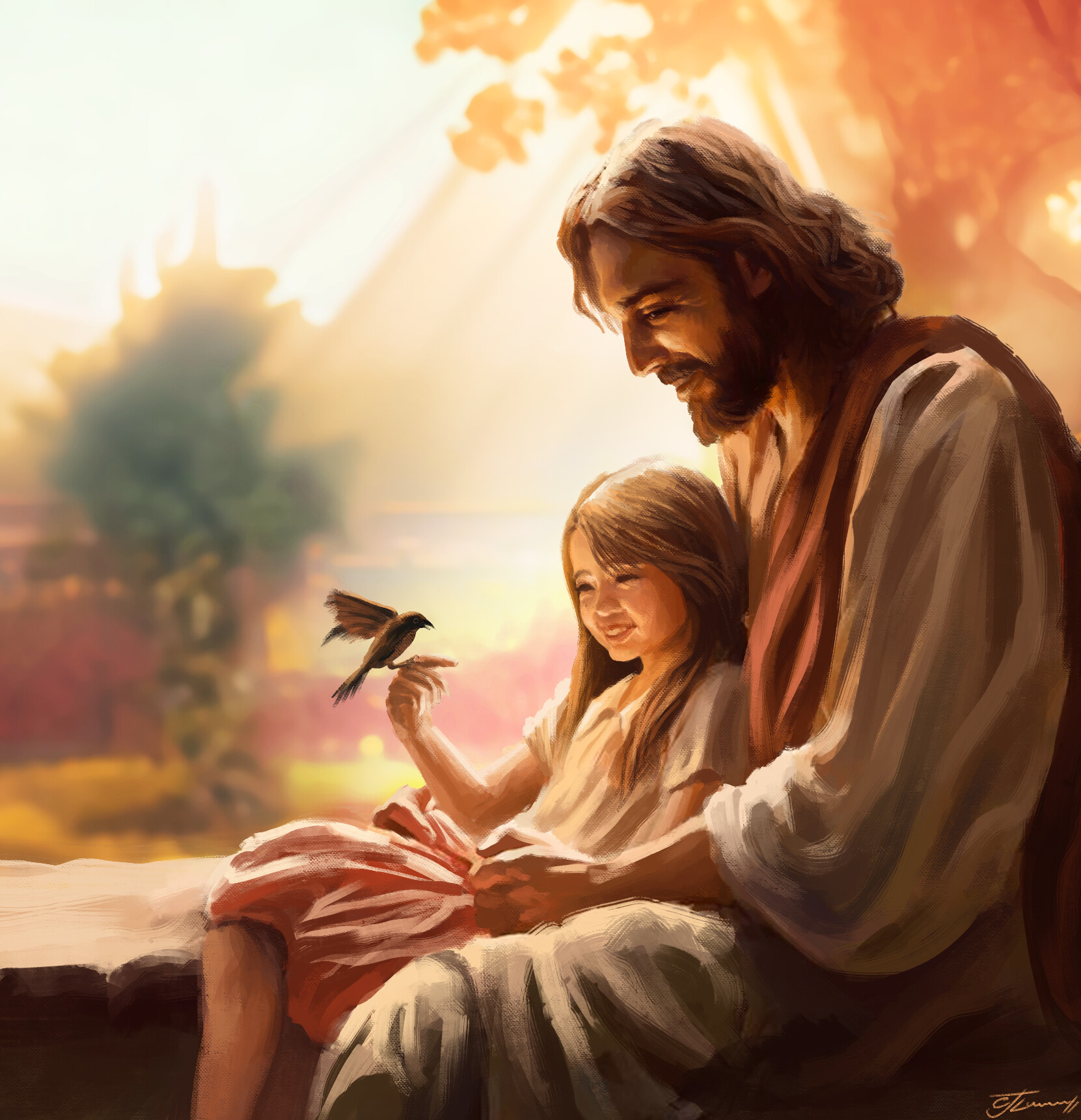 ArtStation - Jesus Loves the Little Children