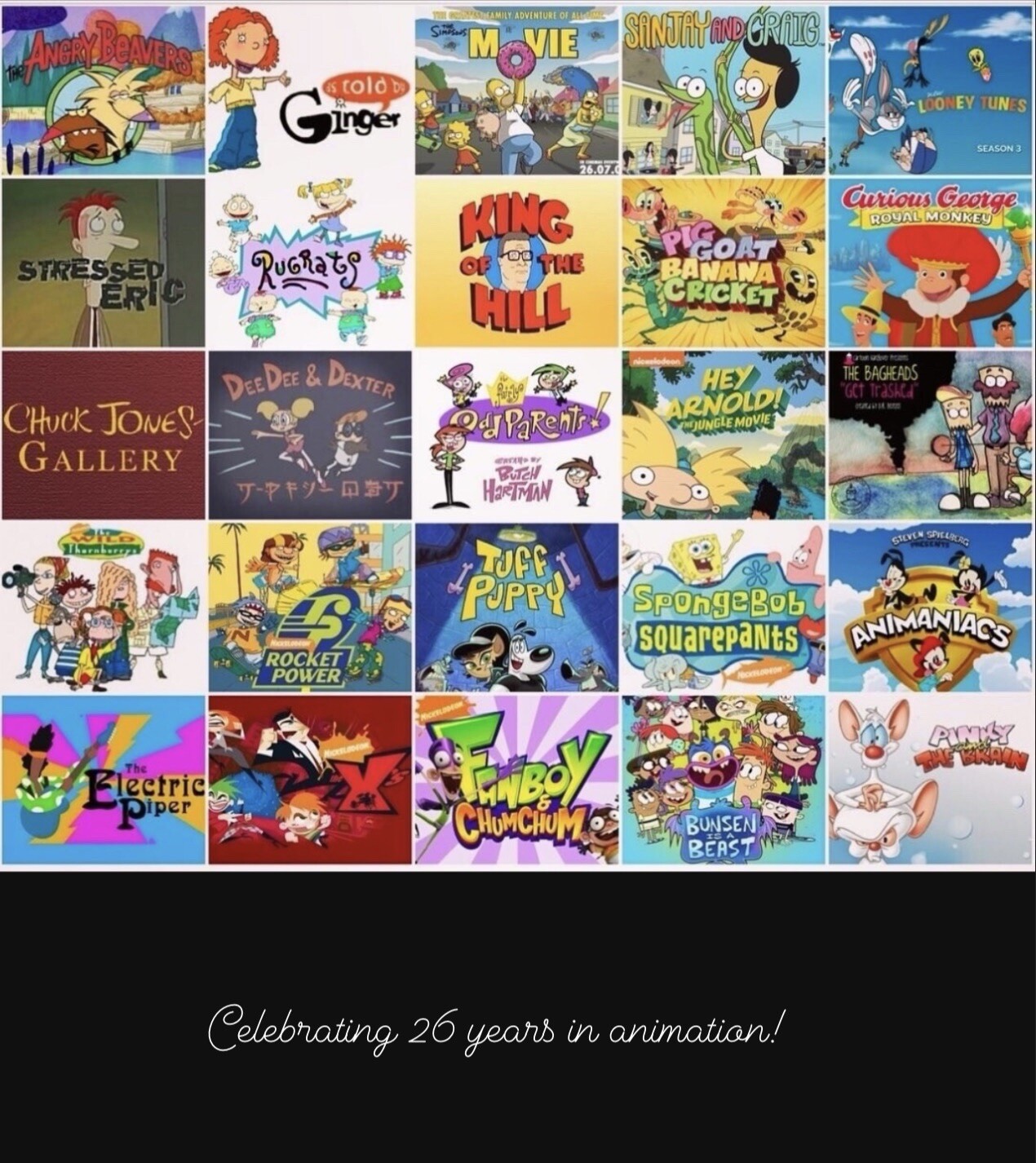 ArtStation - Greatest Hits! Title cards from my 26 years in Animation.