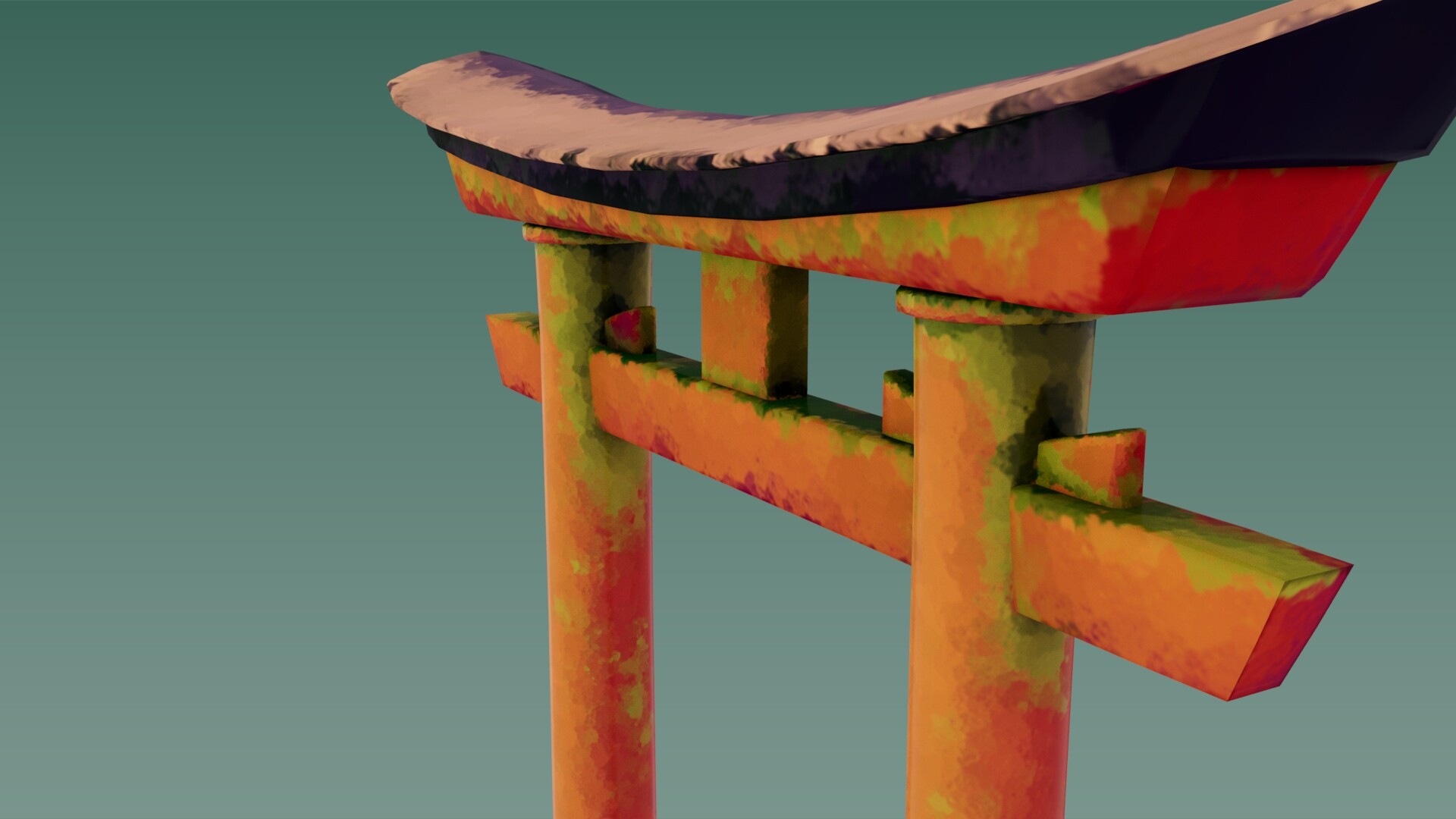 ArtStation - Torii Gate Stylized