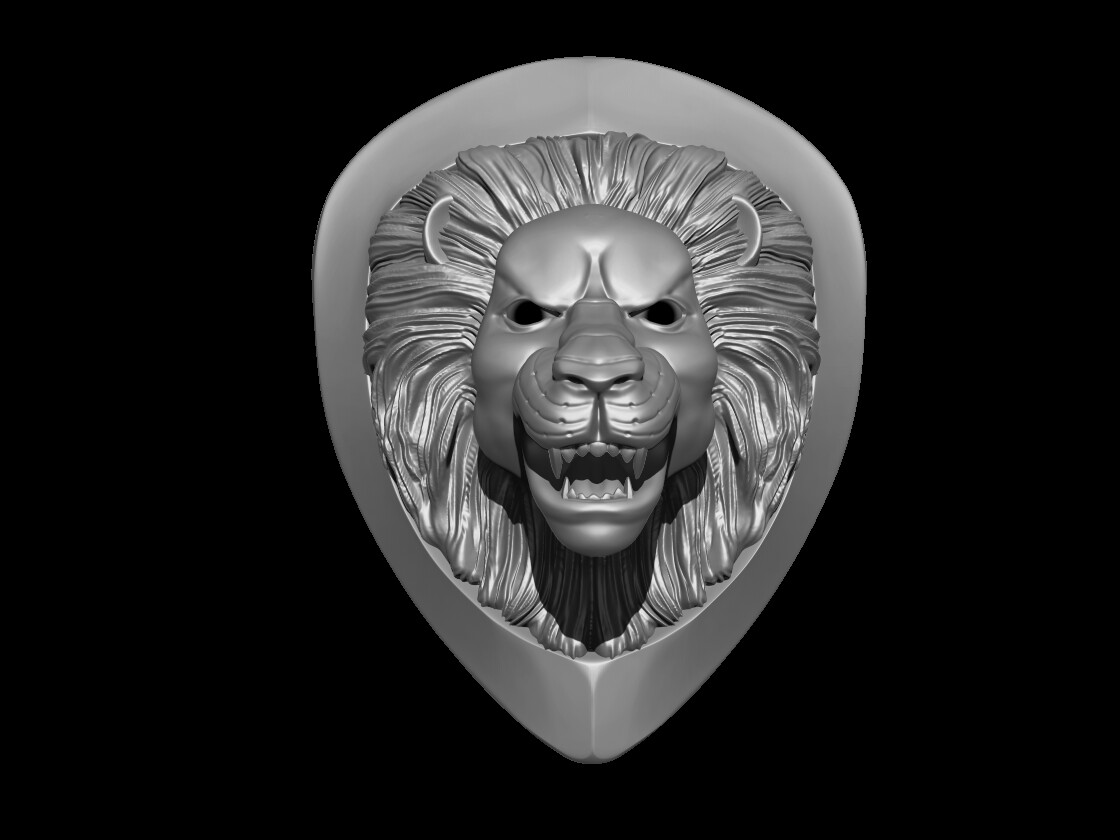 ArtStation - The shield Lion