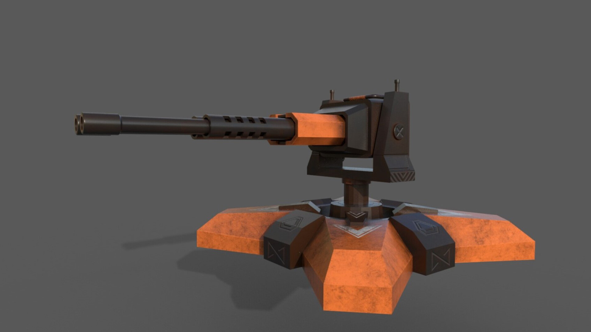 ArtStation - Low Ploy - Turret