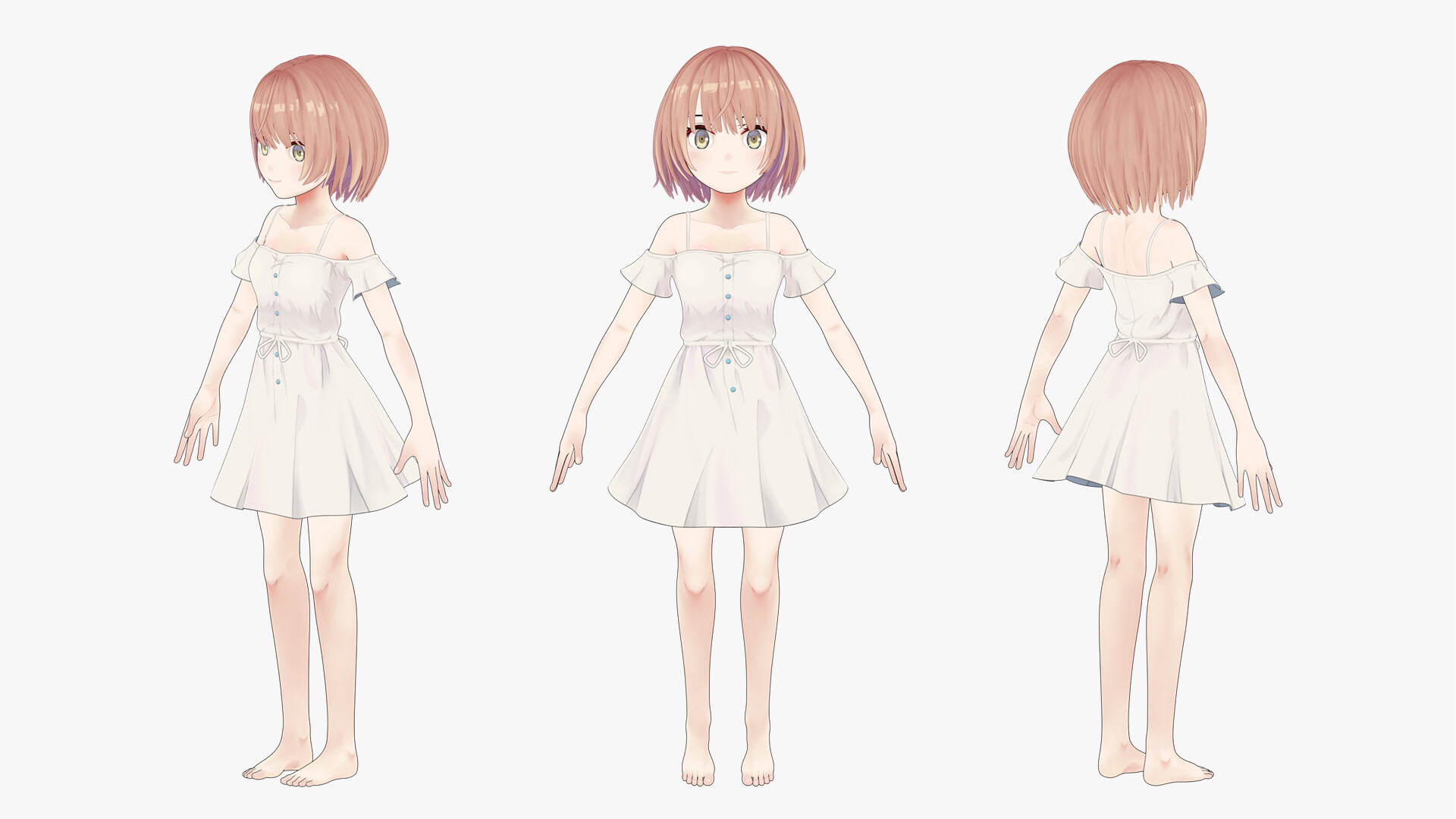 Meng Low - Anime Female Base Mesh Age Kit