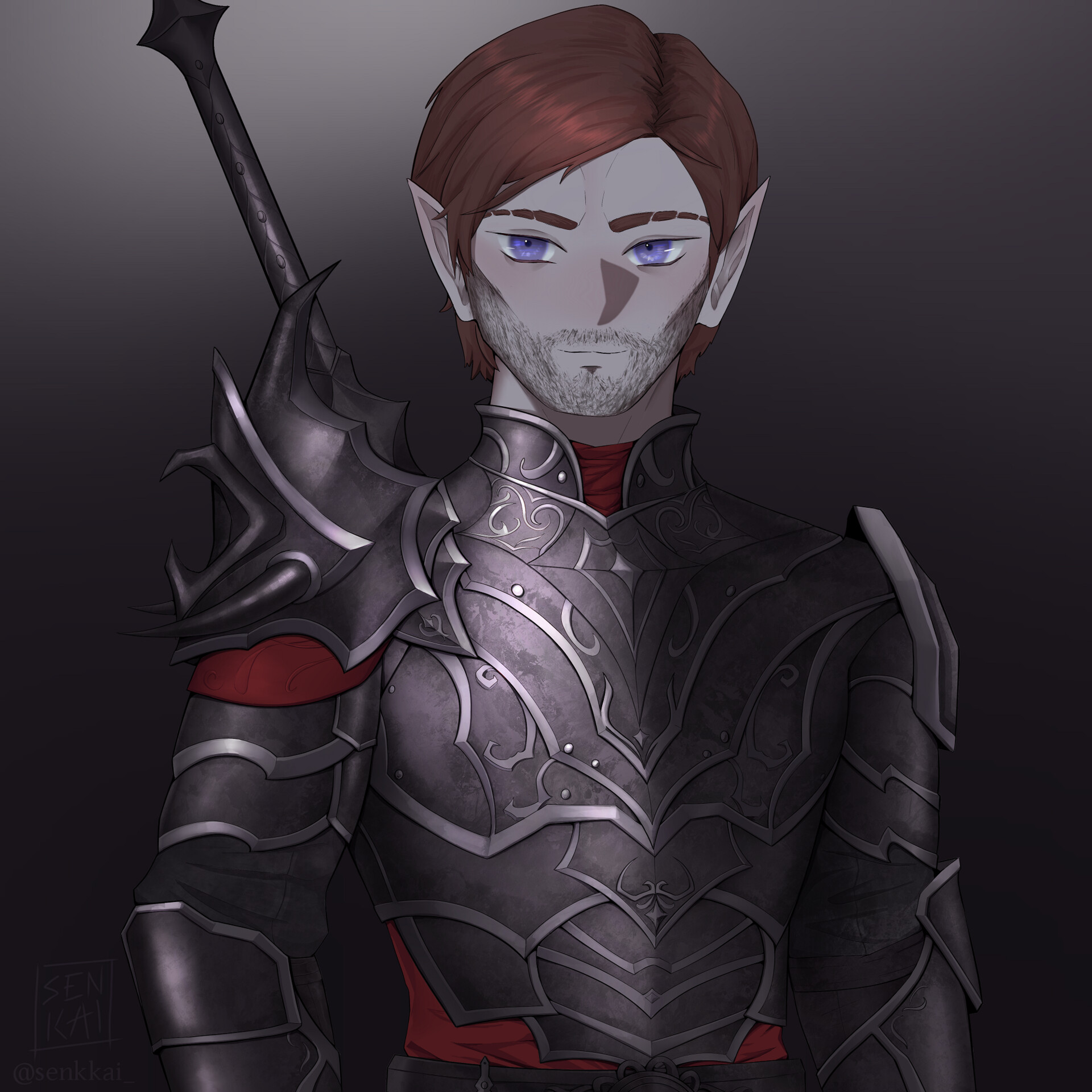 ArtStation - Male Dunmer Portrait