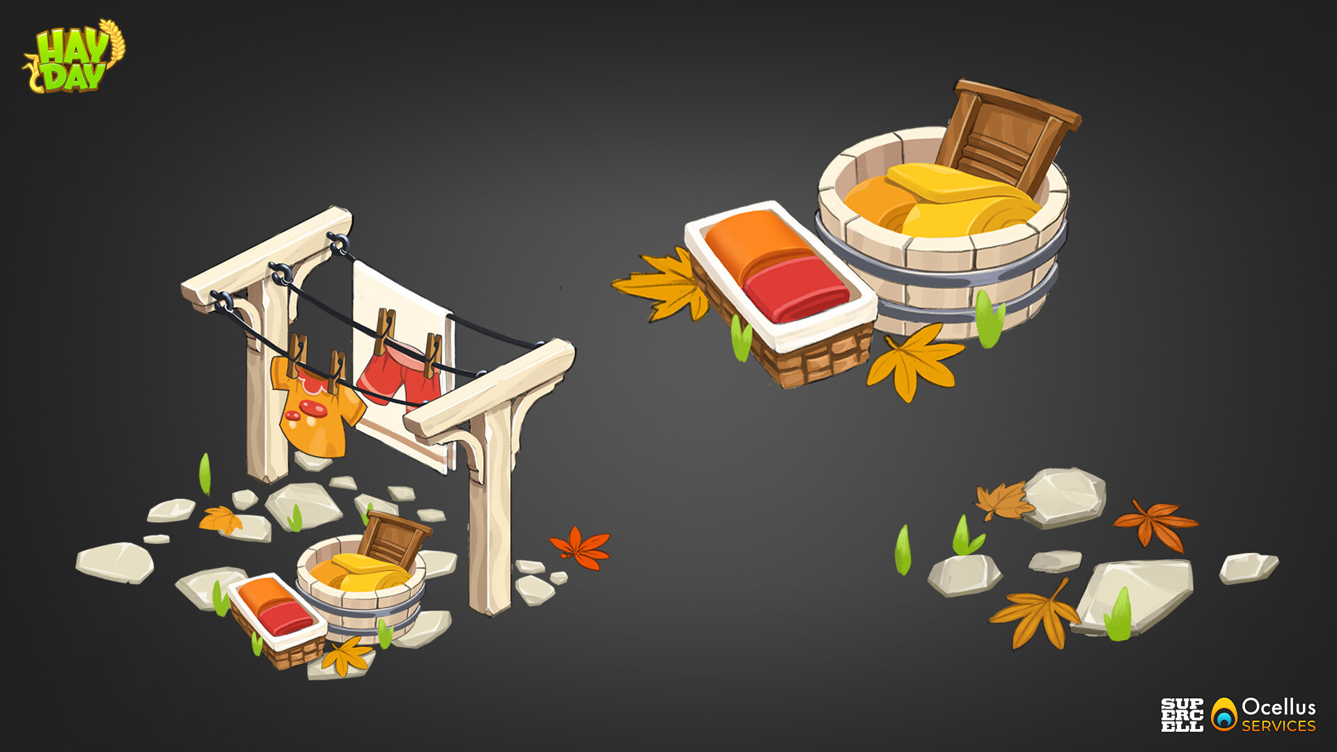 Ocellus - SERVICES - Hay Day - Fall Props Set 2