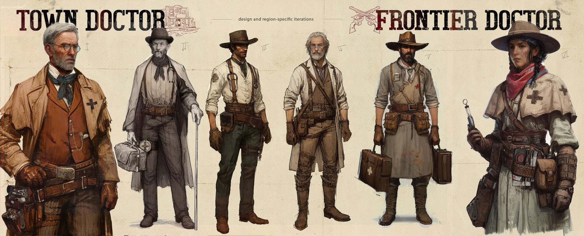 ArtStation - Old West Doctors