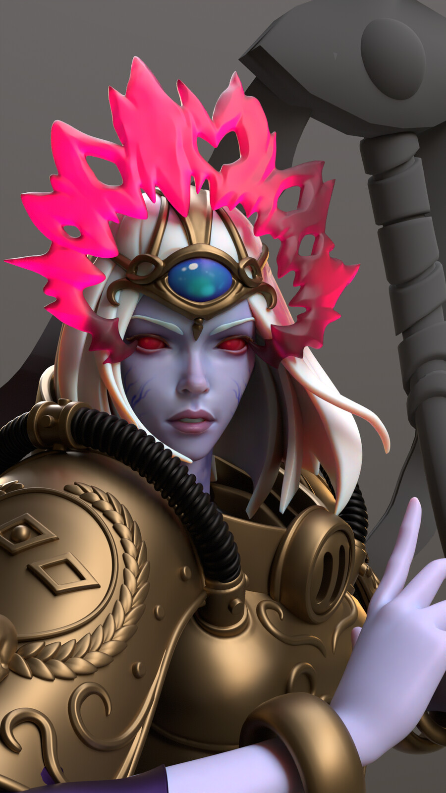 Vadim B - Cassia Orsellio, W40K: Rogue Trader collectors edition statue