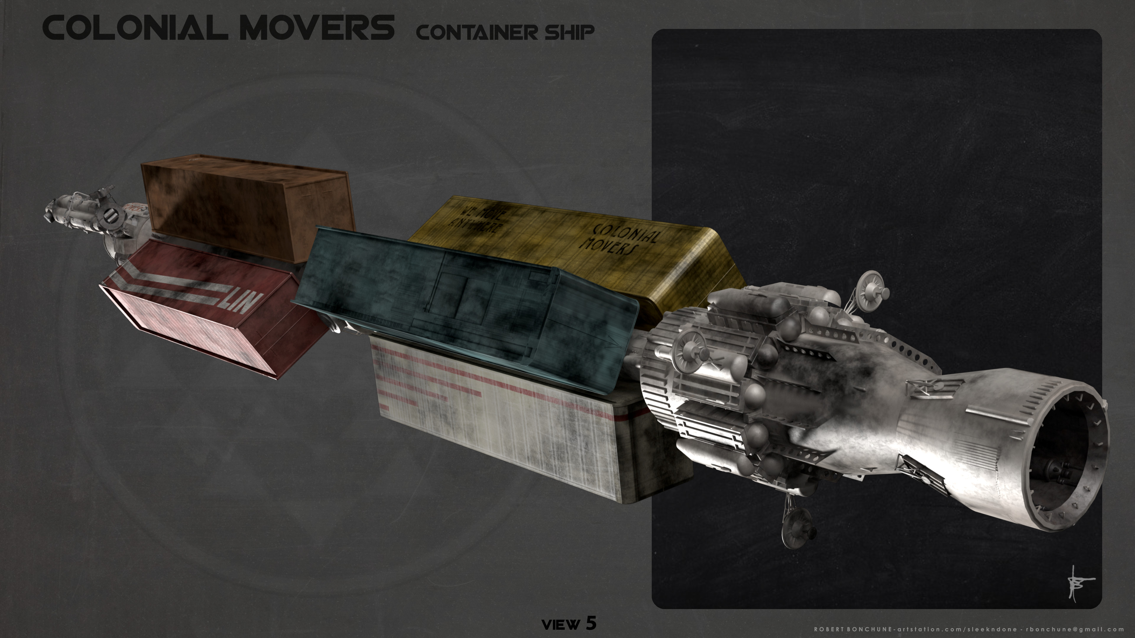 Robert Bonchune - Colonial Movers - Various views - BSG