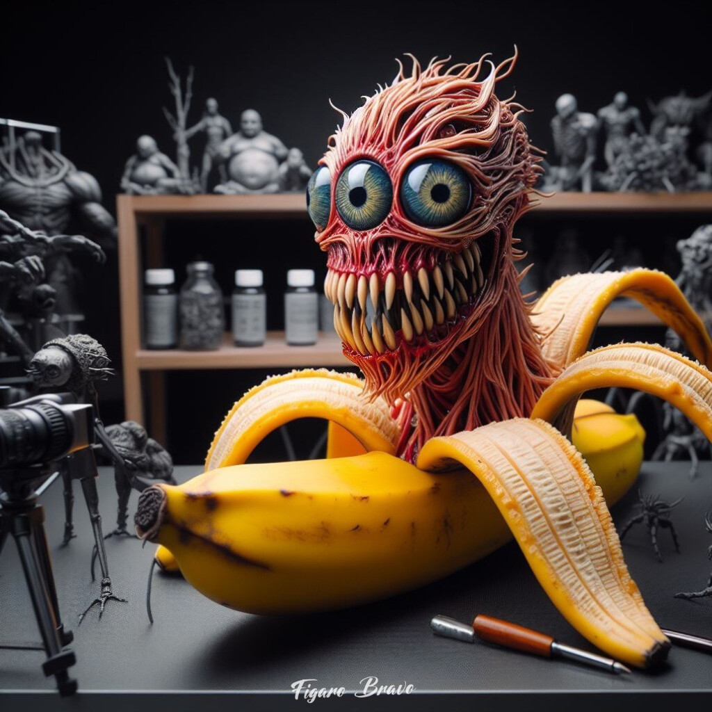 scary banana eats