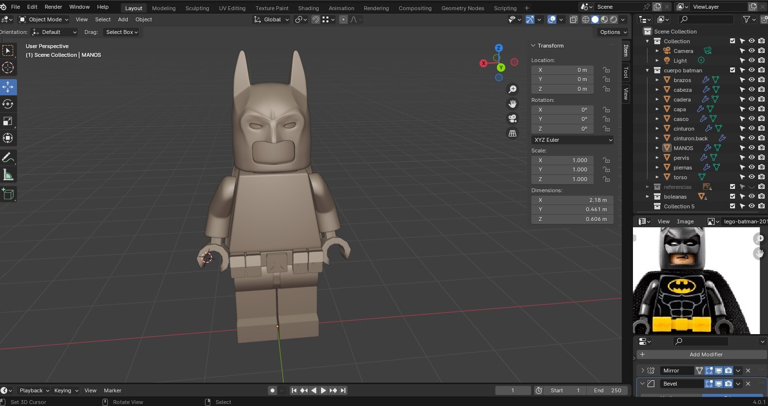 ArtStation - lego batman en blender