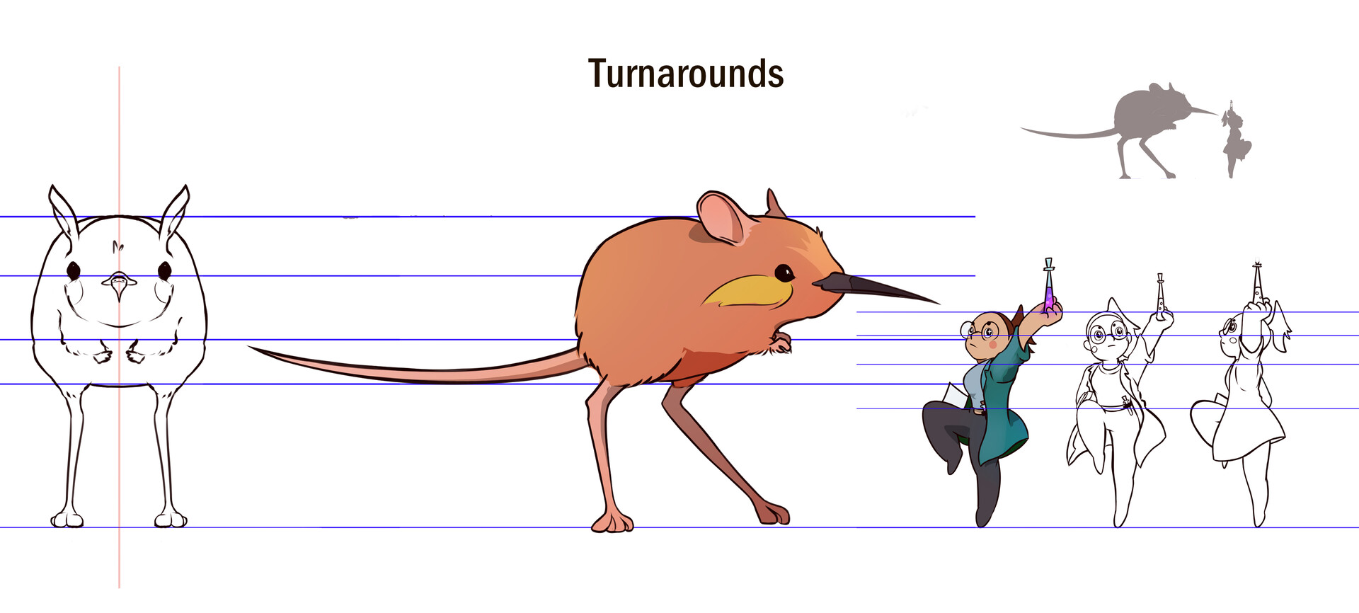 ArtStation - Turnaround creature + character