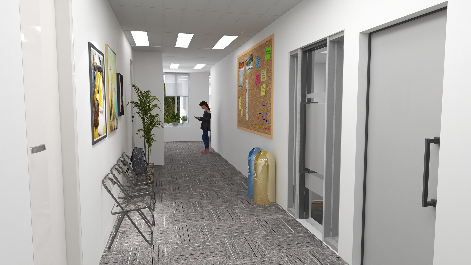 ArtStation - 3D Rendering for new library space