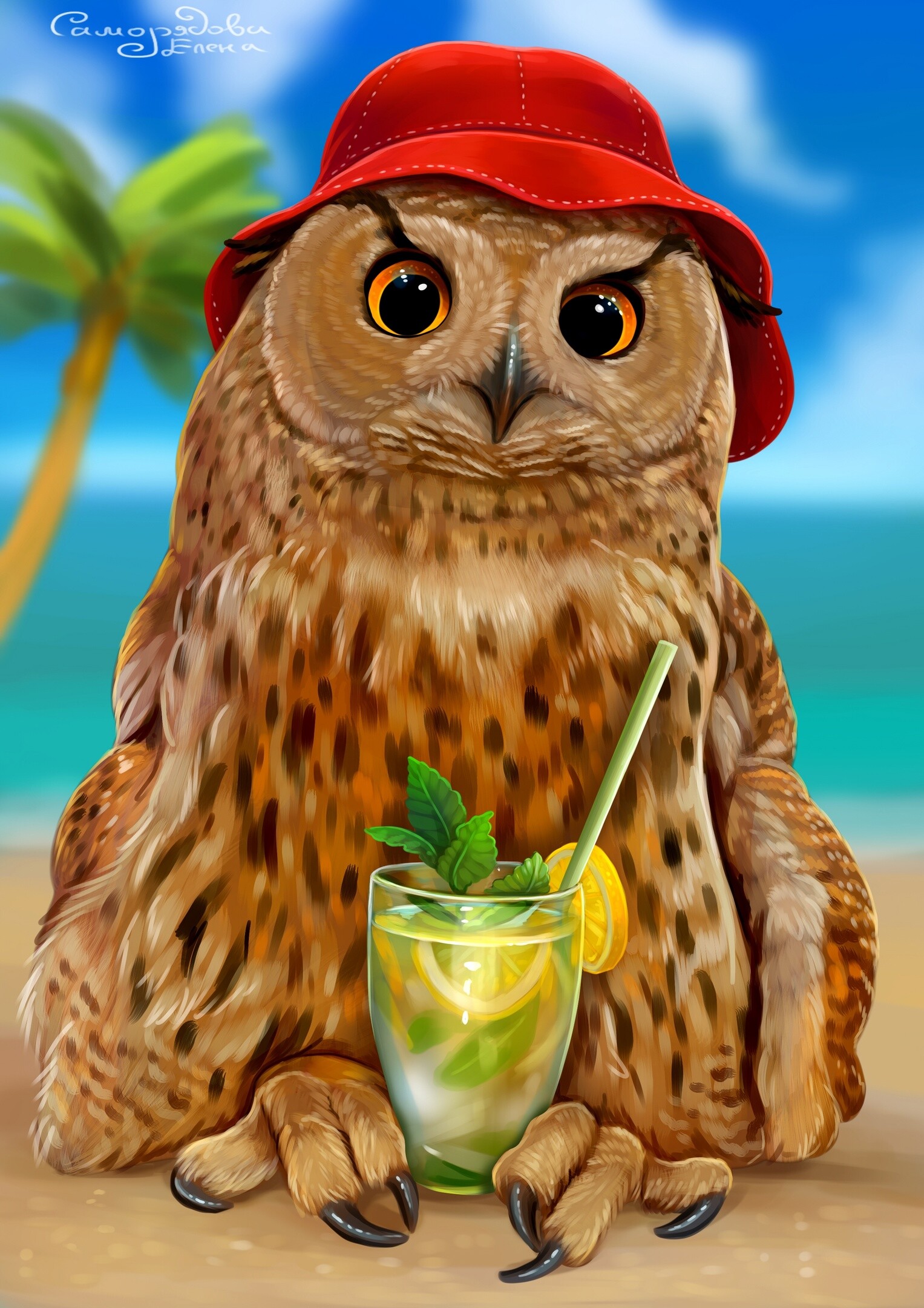ArtStation - Owl on vacation
