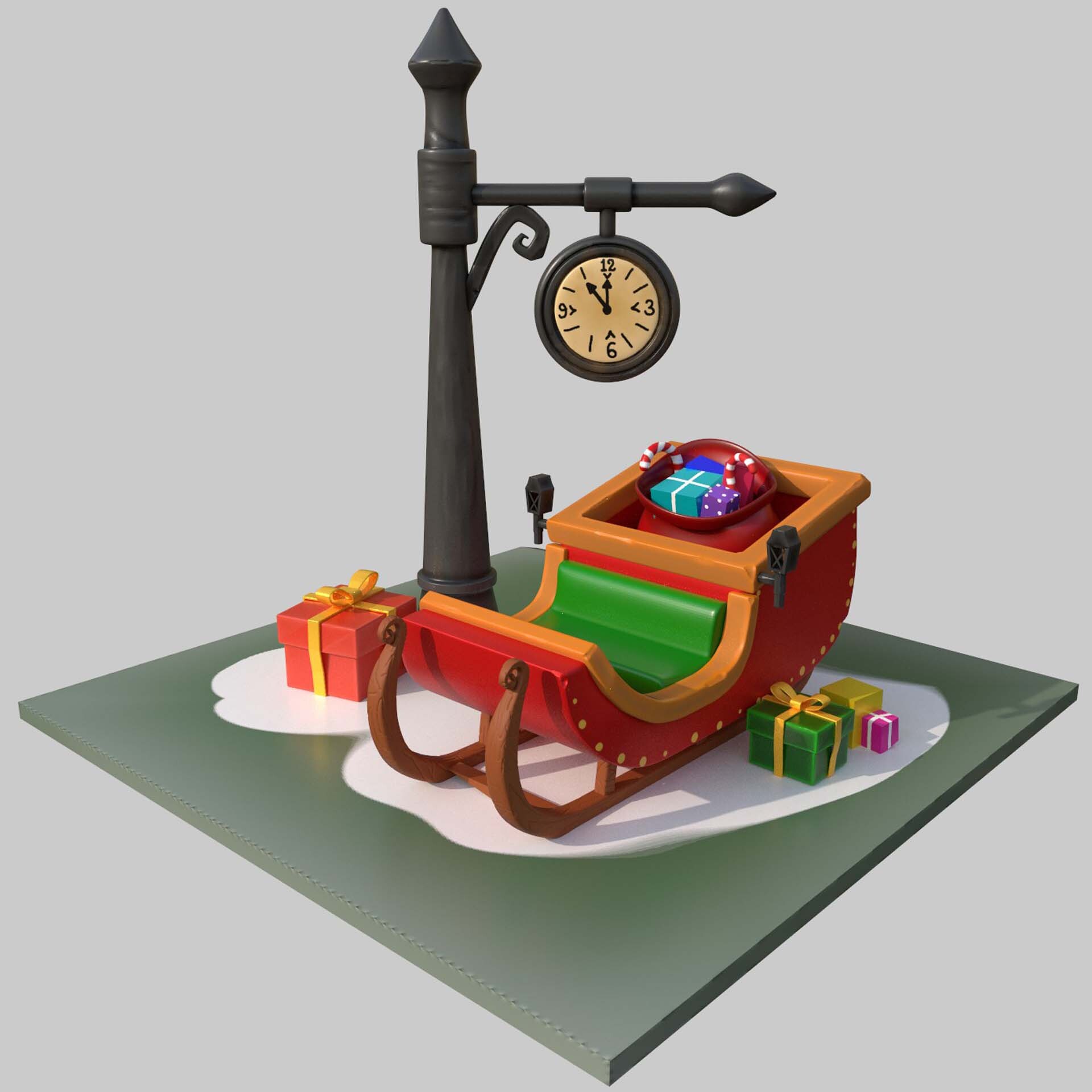 ArtStation - A Magical Sleigh Fit for Santa Claus