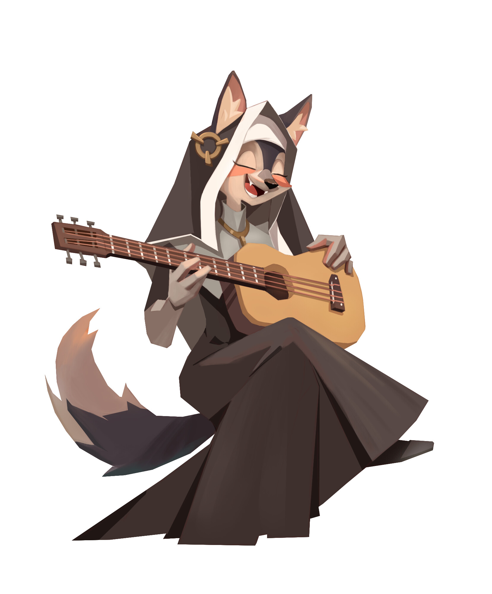 ArtStation - fox nun