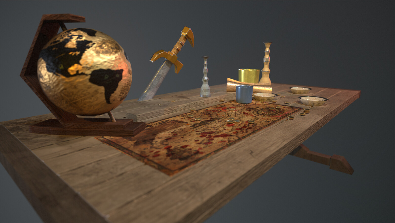 Ege Can Cevik - Game Prop : Pirate Table