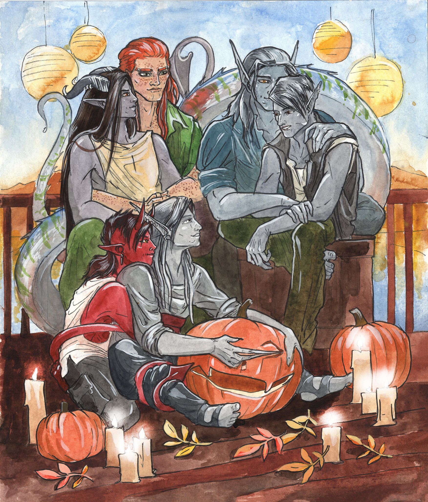 ArtStation - Illustration for calendar 11