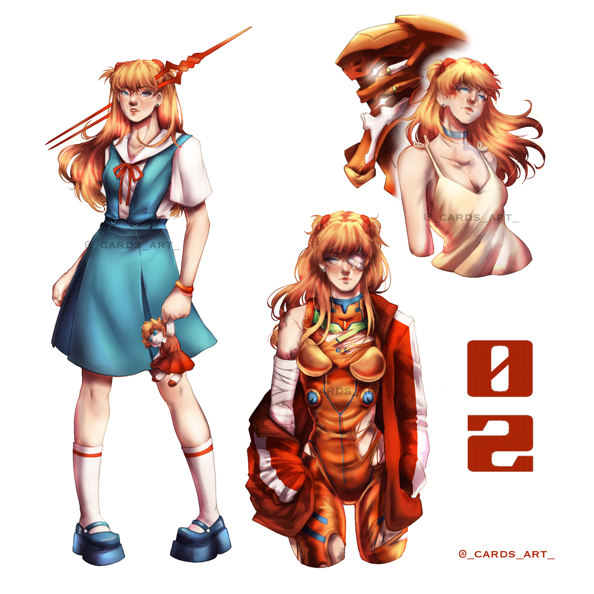 ArtStation - Asuka Langley, Evangelion - Fanart
