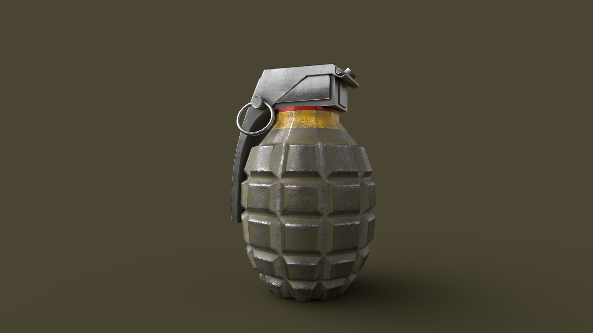 ArtStation - grenade low poly modeling and texturing