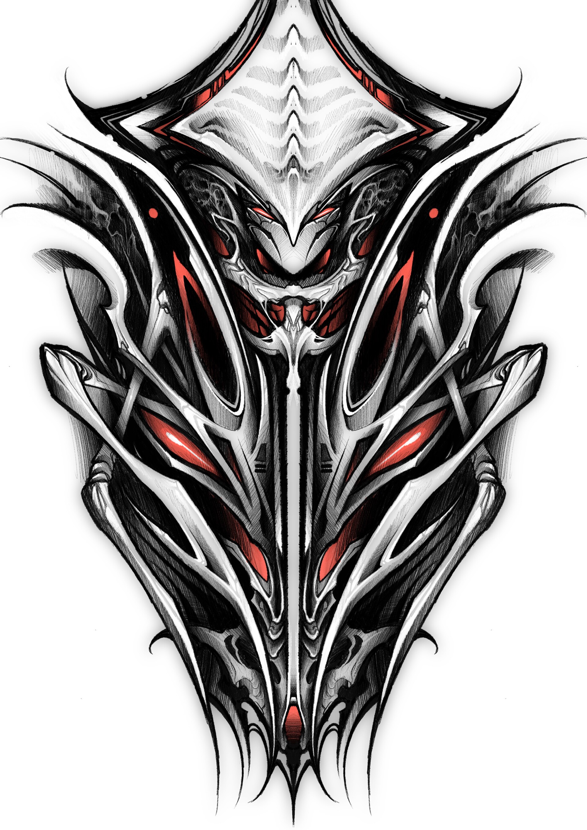 ArtStation - full back piece idea