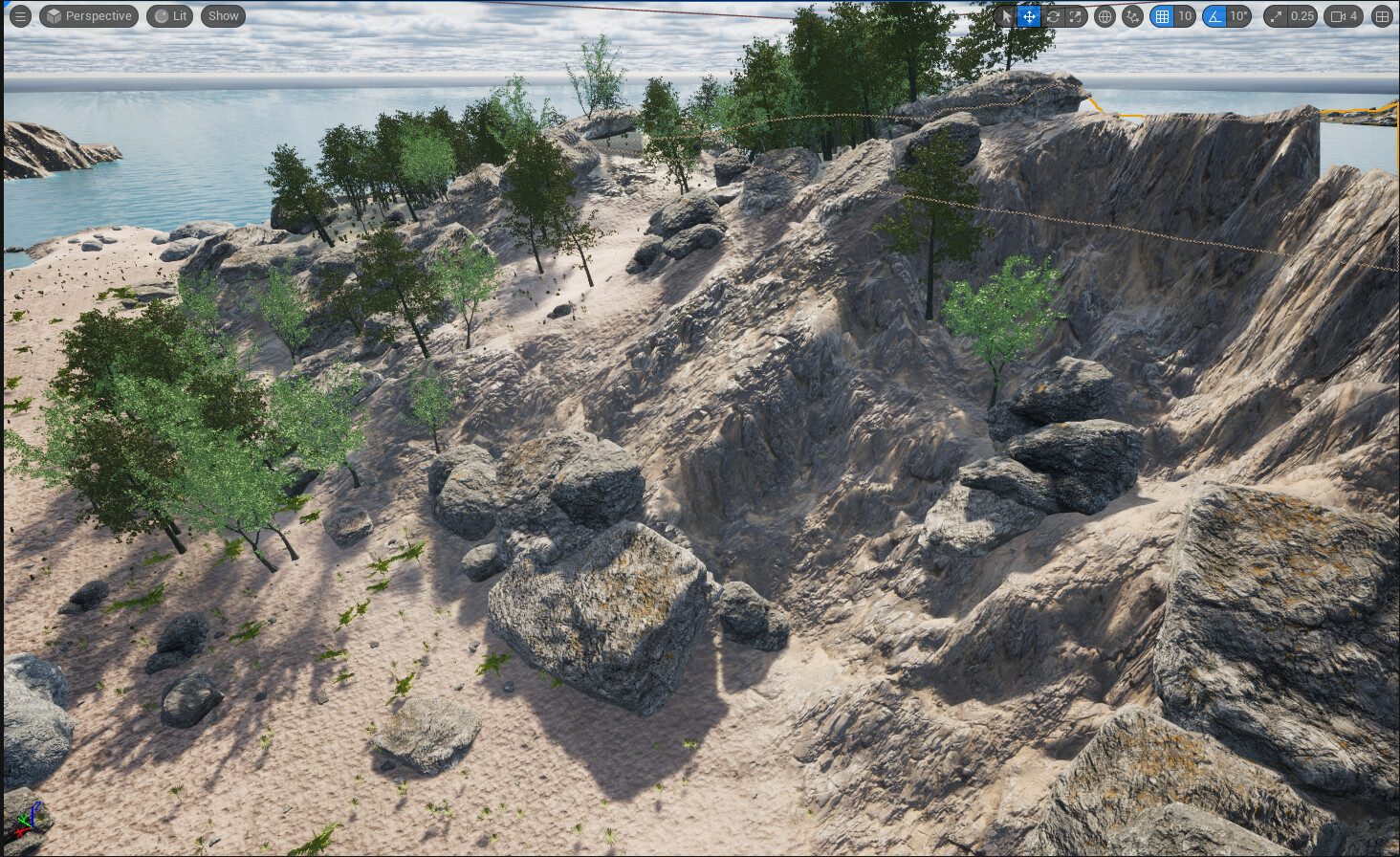 ArtStation - Game Level : Island Scene