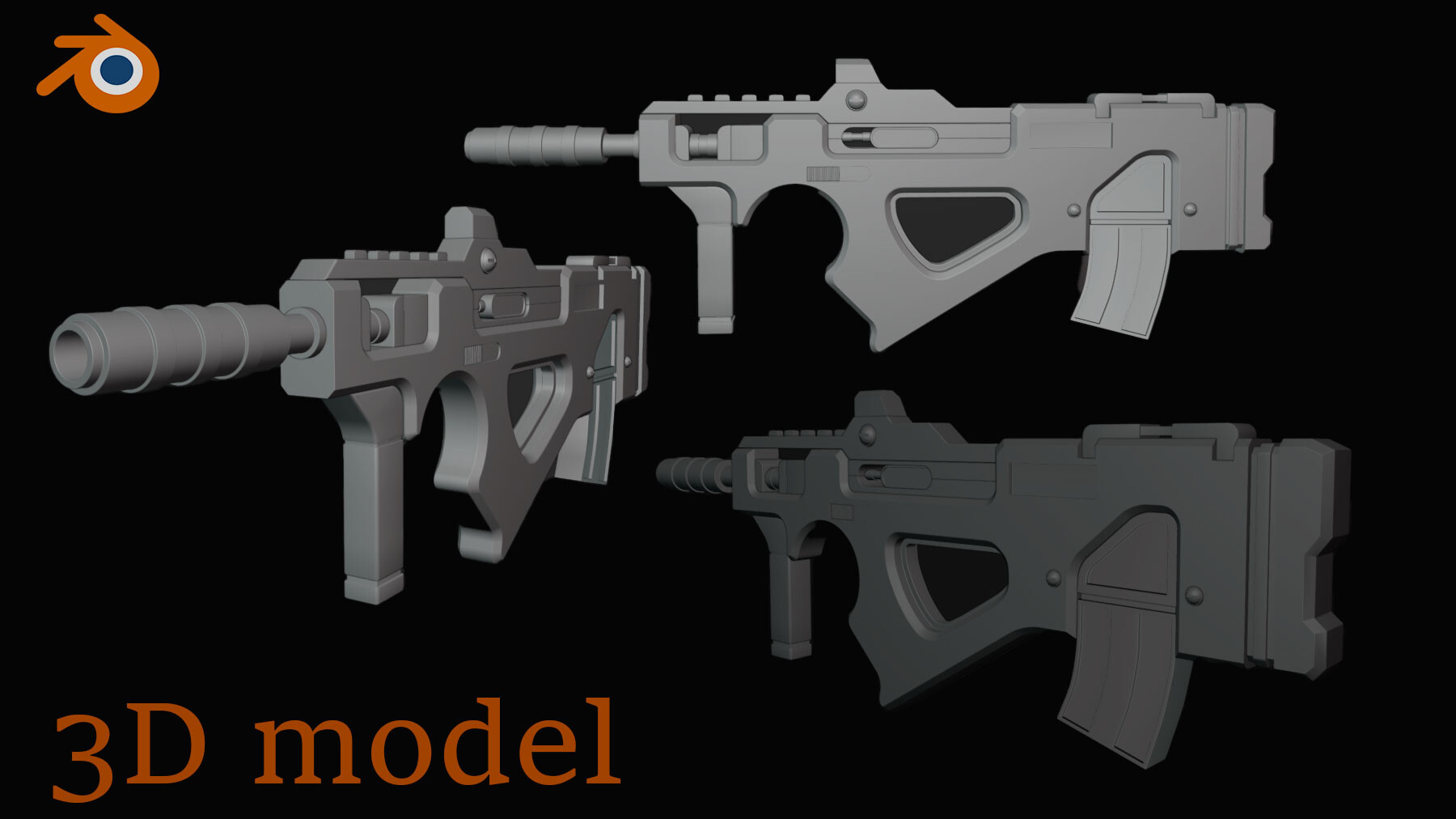 ArtStation - Sci- Fi Rifle 3d models