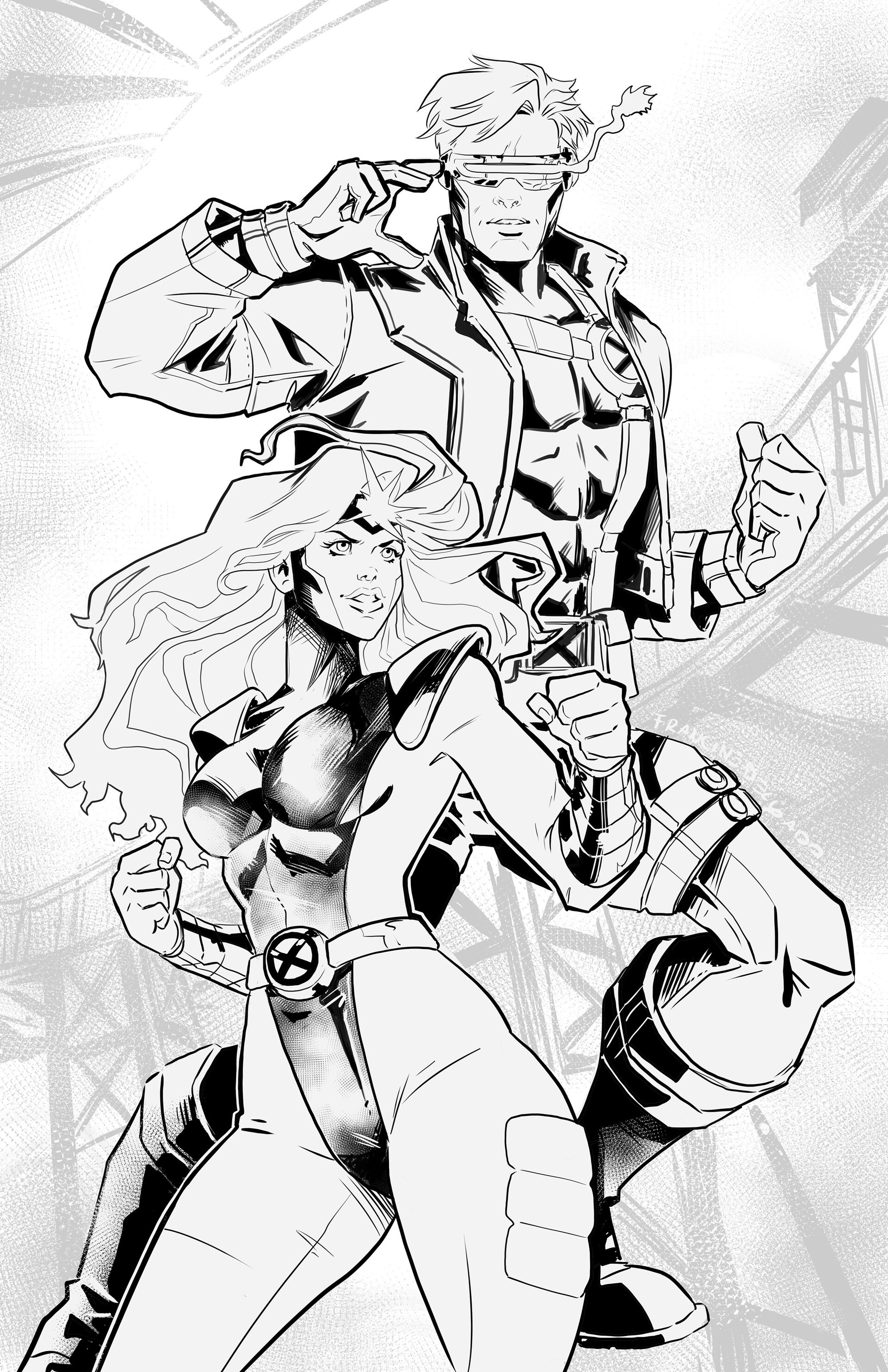 x men cyclops coloring pages