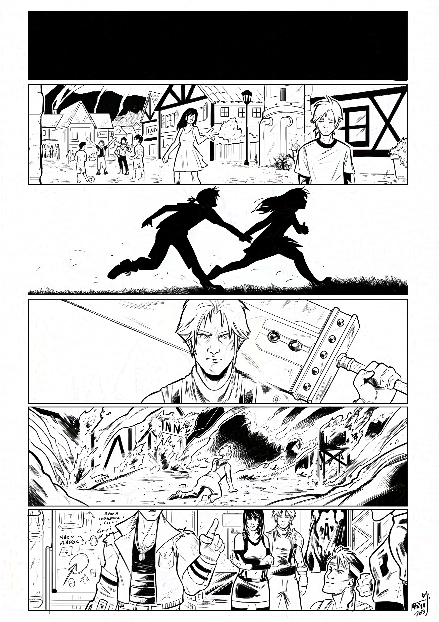 ArtStation - FF7 Comic