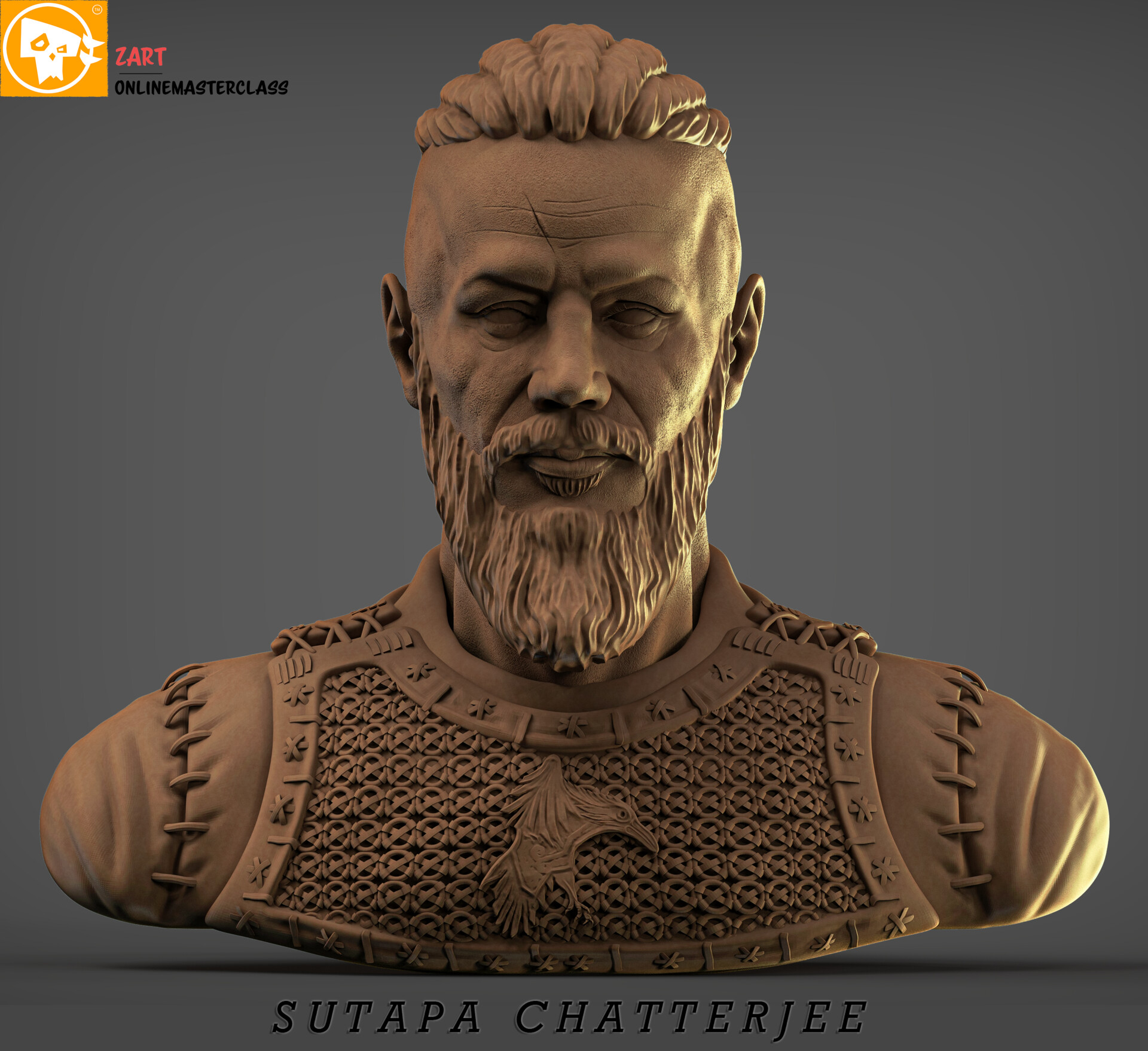 ArtStation - Ragnar Portrait Bust