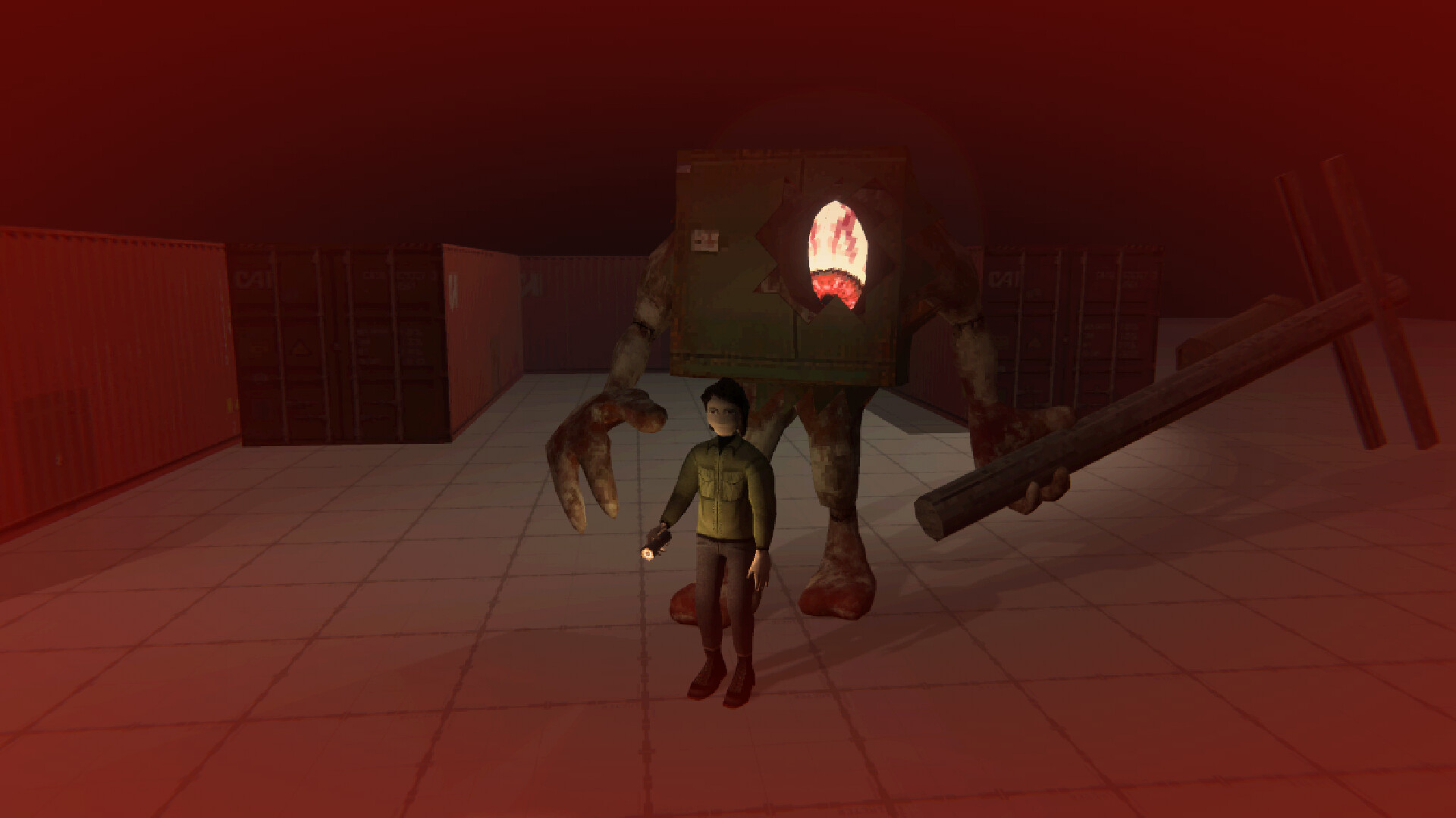 William Baldwin - Transformer (PS1-style horror game)