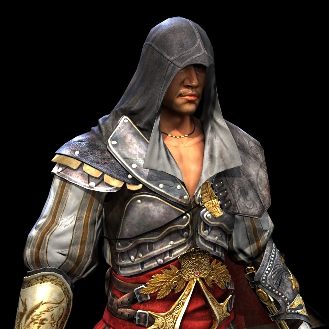 ArtStation - 3D Model Male Character (Ezio auditore da)