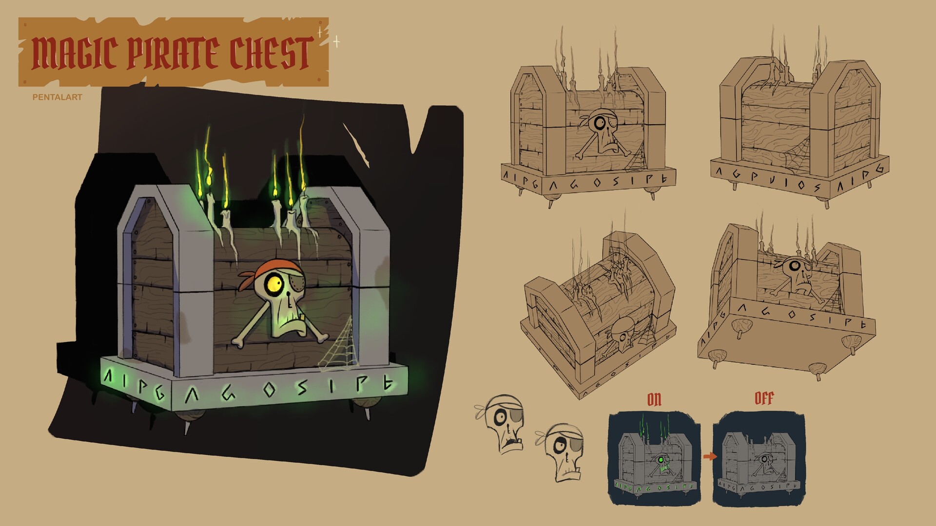 ArtStation - Magic pirate chest prop