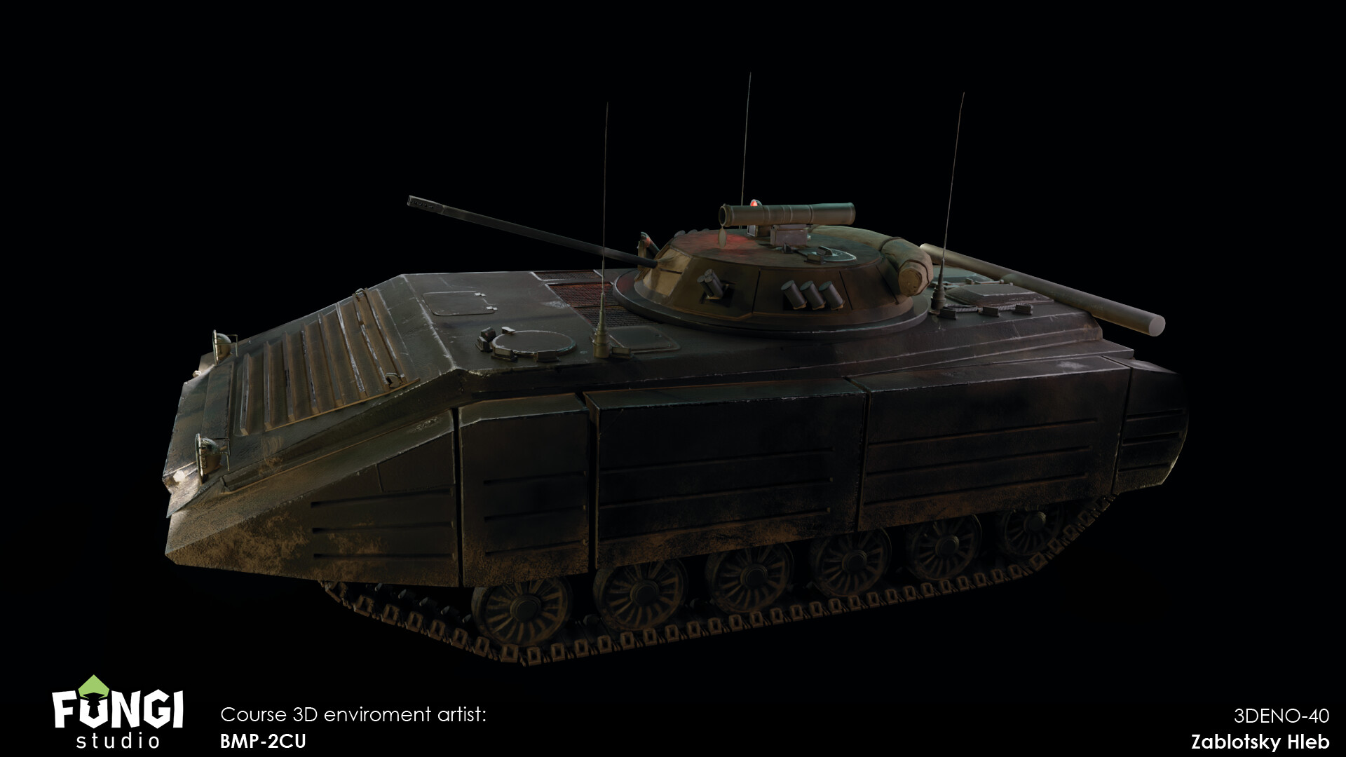 ArtStation - BMP-2CU, infantry fighting vehicle commander upgrade