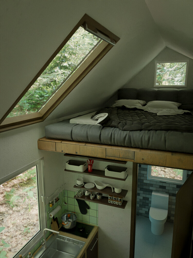 ArtStation - Tiny House Mk1: Showcase