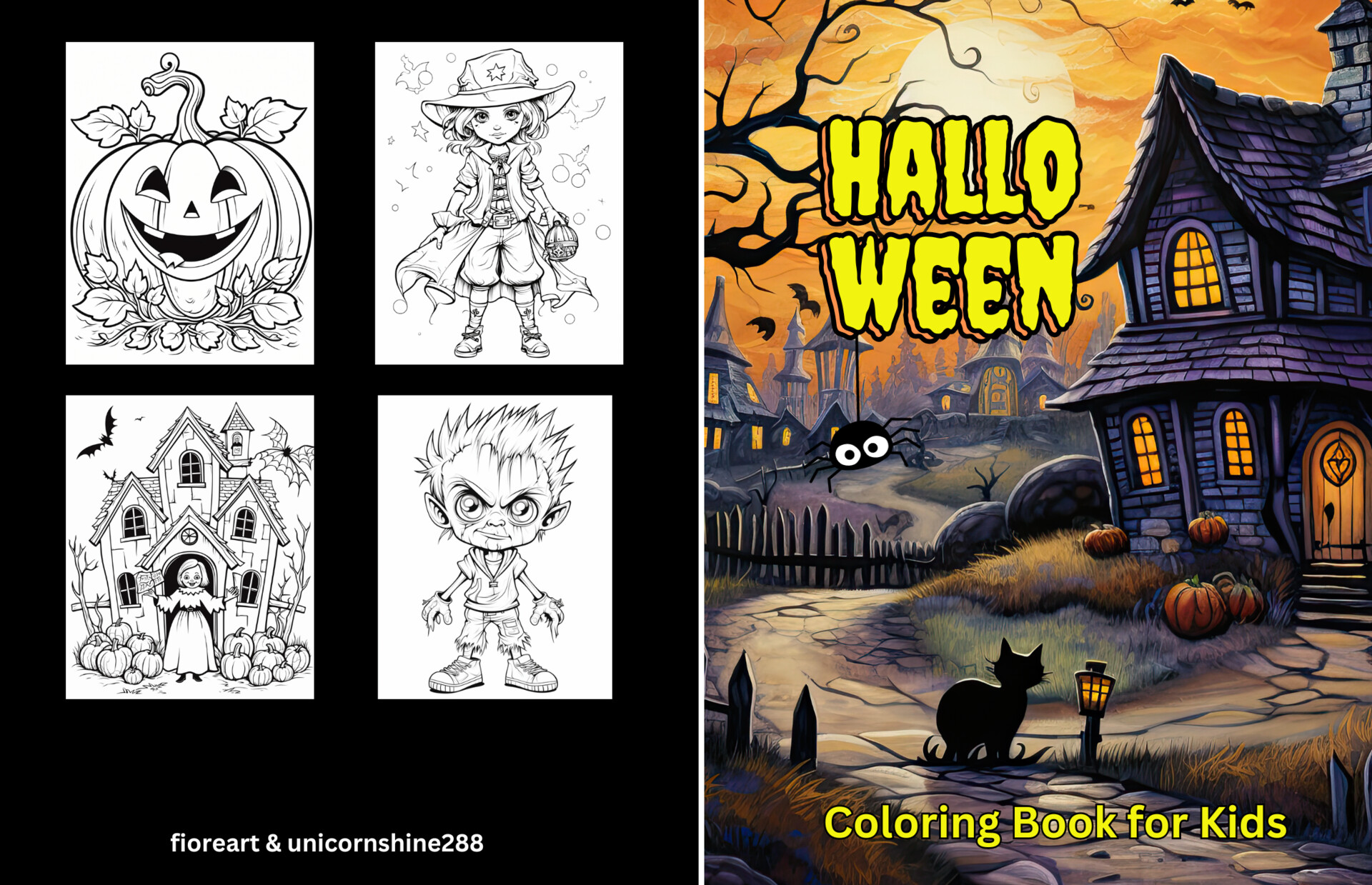 ArtStation - Halloween Coloring Book
