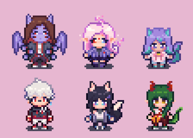 ArtStation - pixel art for vtubers