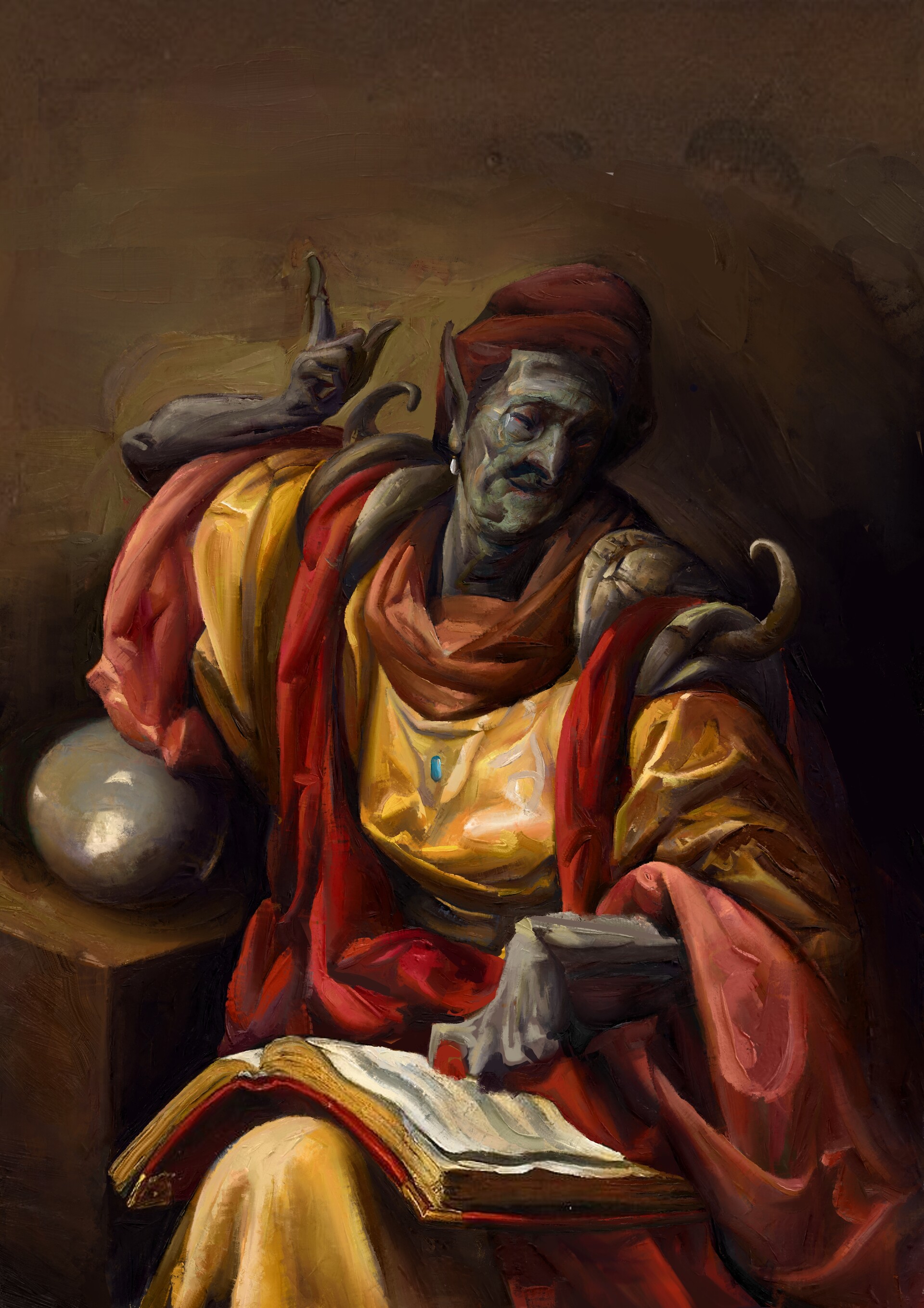 ArtStation - Morrowind: Mistress Therana, Lady Sorceress of Tel Branora