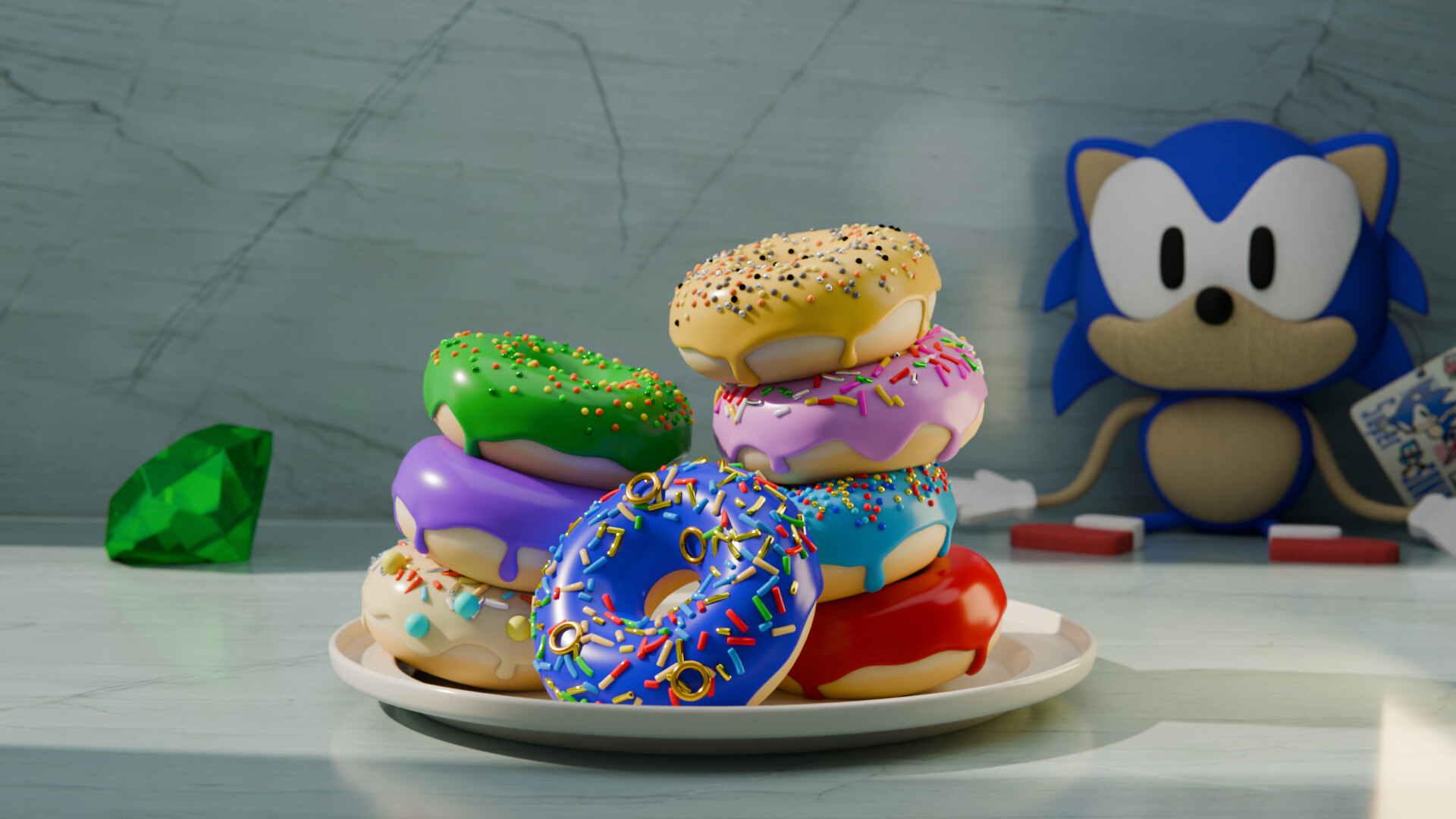 ArtStation - Sonic Inspired Donuts