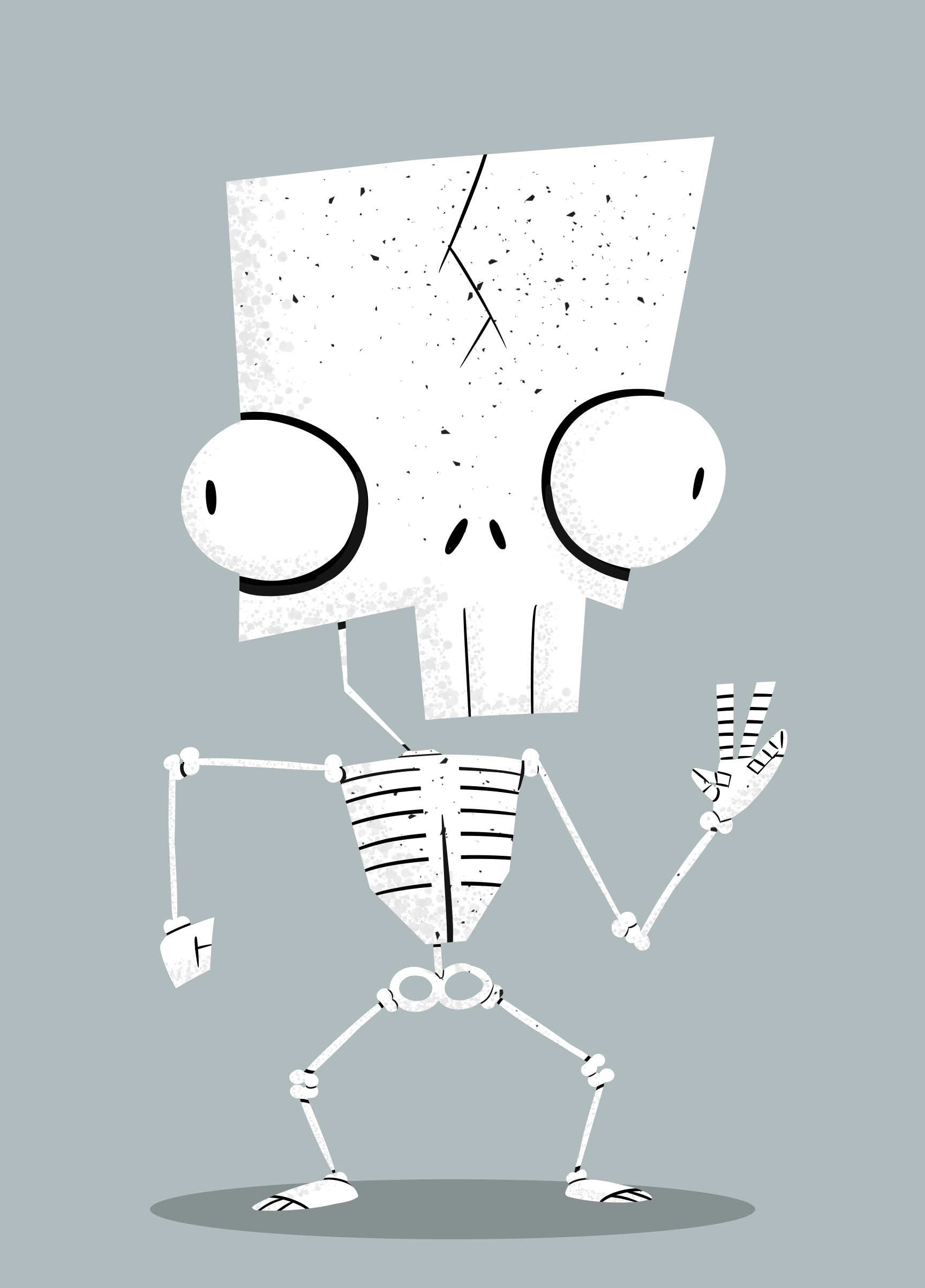 Danny Schornack - Character Design: Funny Skeleton