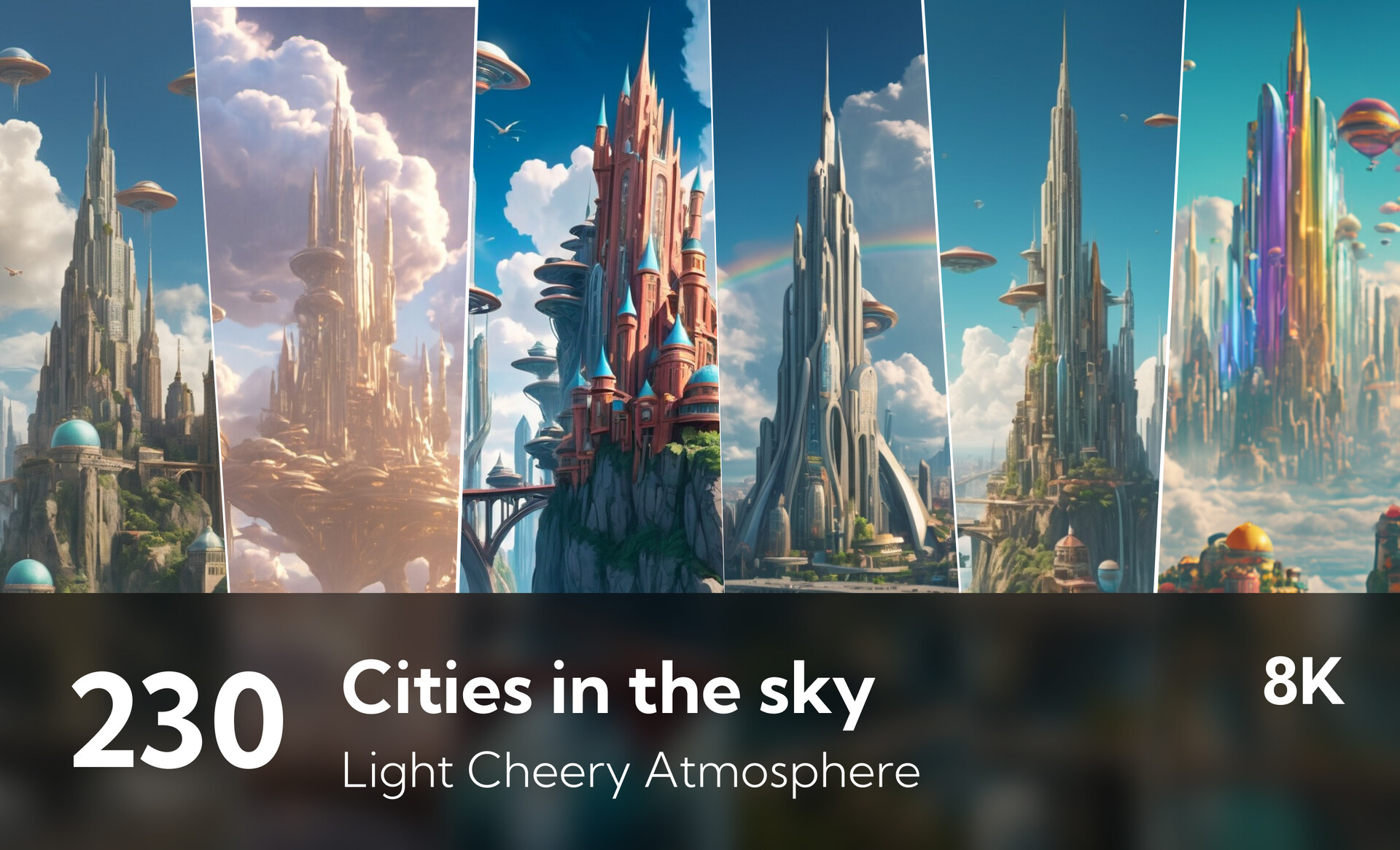 ArtStation - Cities in the sky - Light Cheery Atmosphere