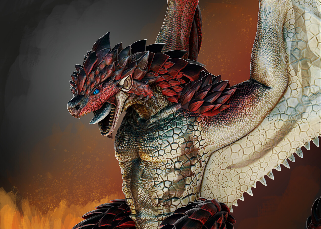 ArtStation - Fan art RATHALOS [Monster Hunter]