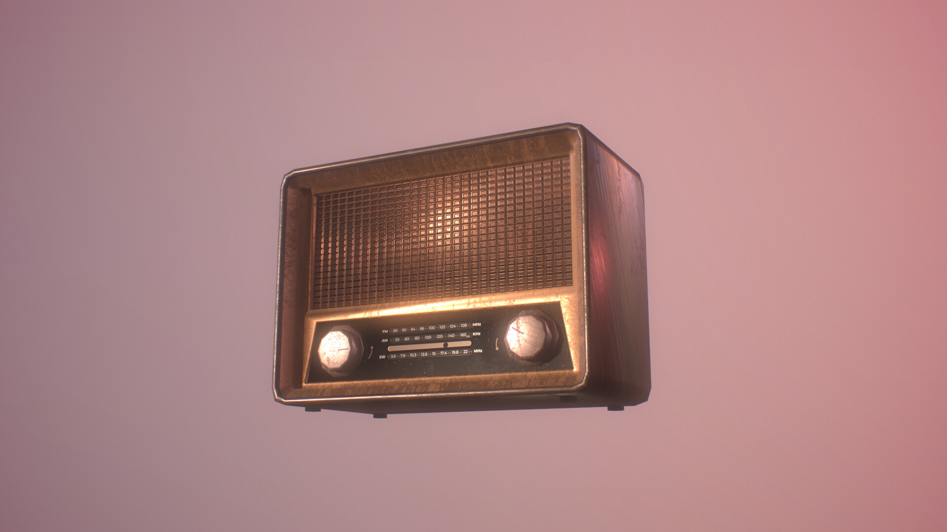 ArtStation - Old steampunk radio