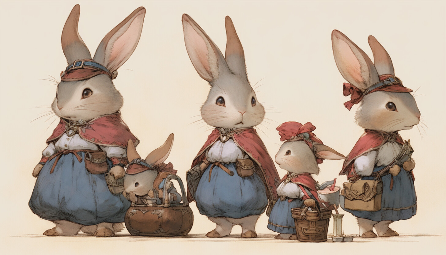 ArtStation - Rabbits family