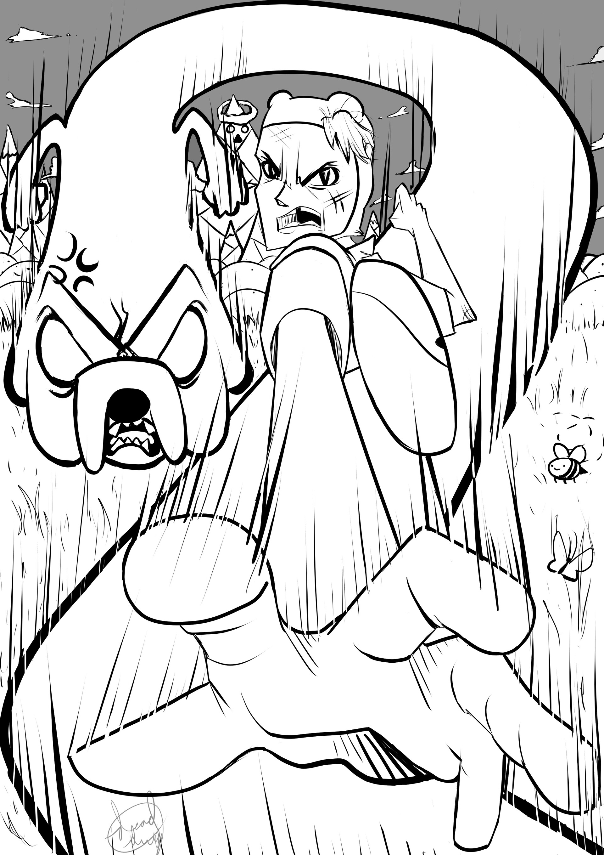 cartoon network coloring pages adventure time