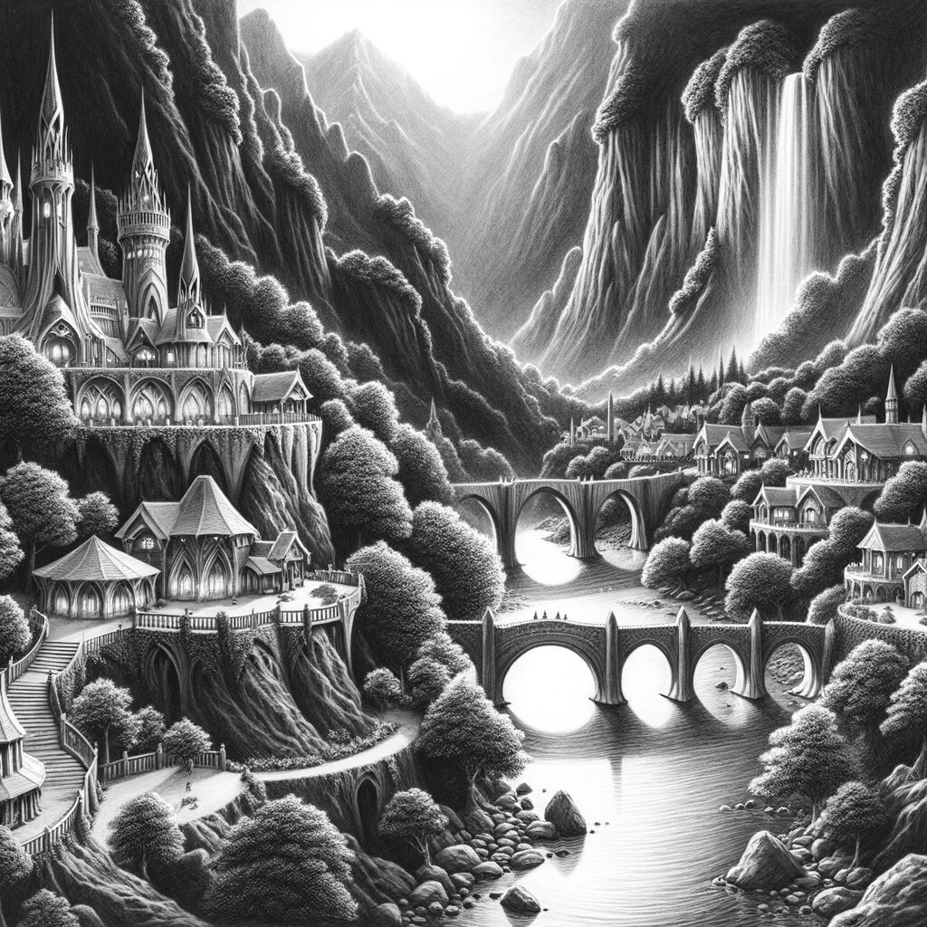 ArtStation - Rivendell in Middle-earth