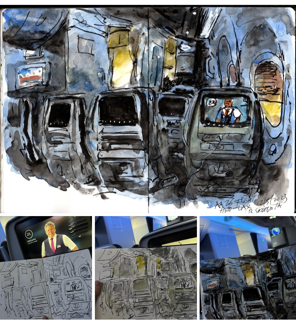 ArtStation - Waiting for Takeoff. Flight AA26 HND-LAX